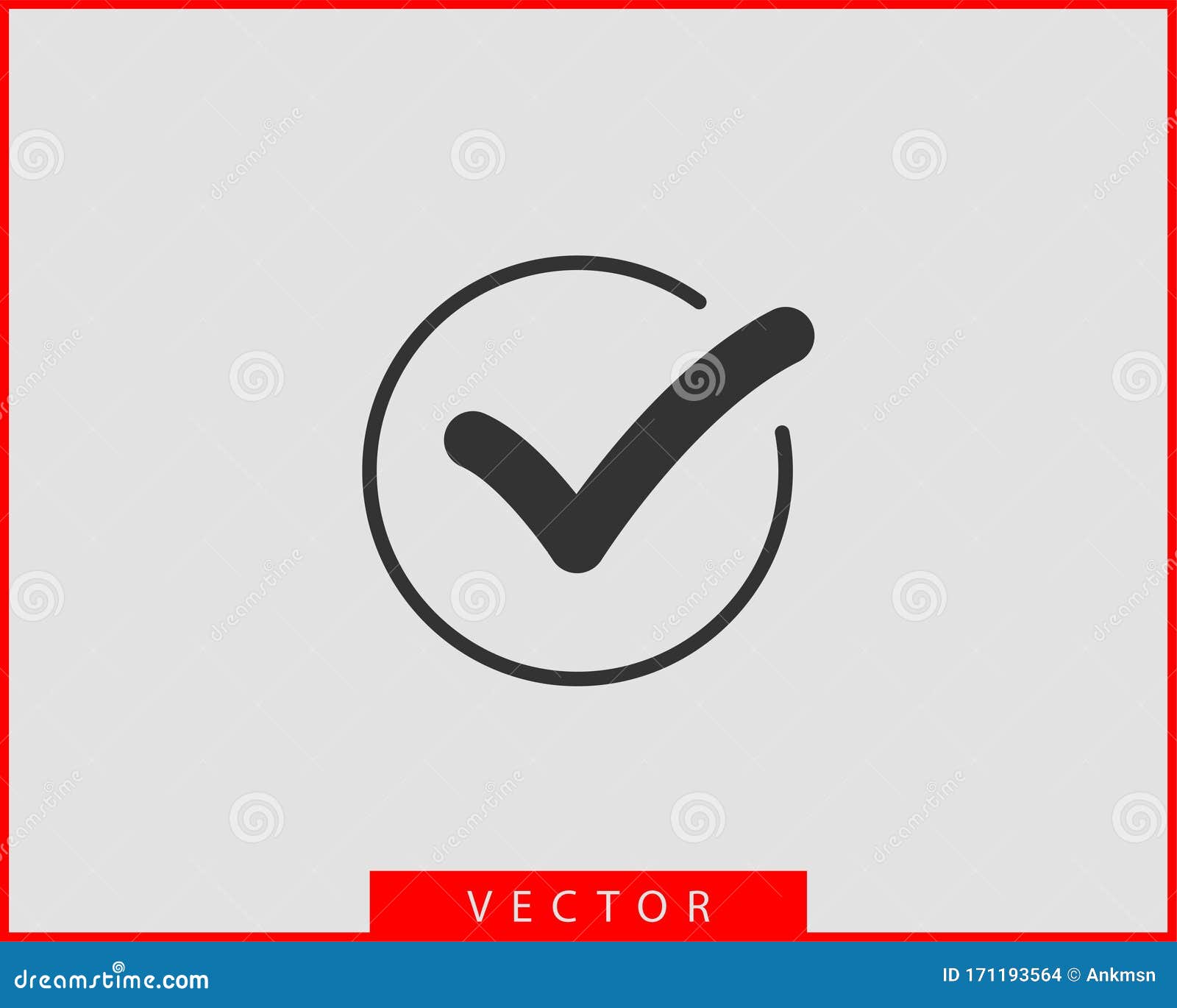Check Mark Icon Vector Symbol Design Element Stock Vector ...
