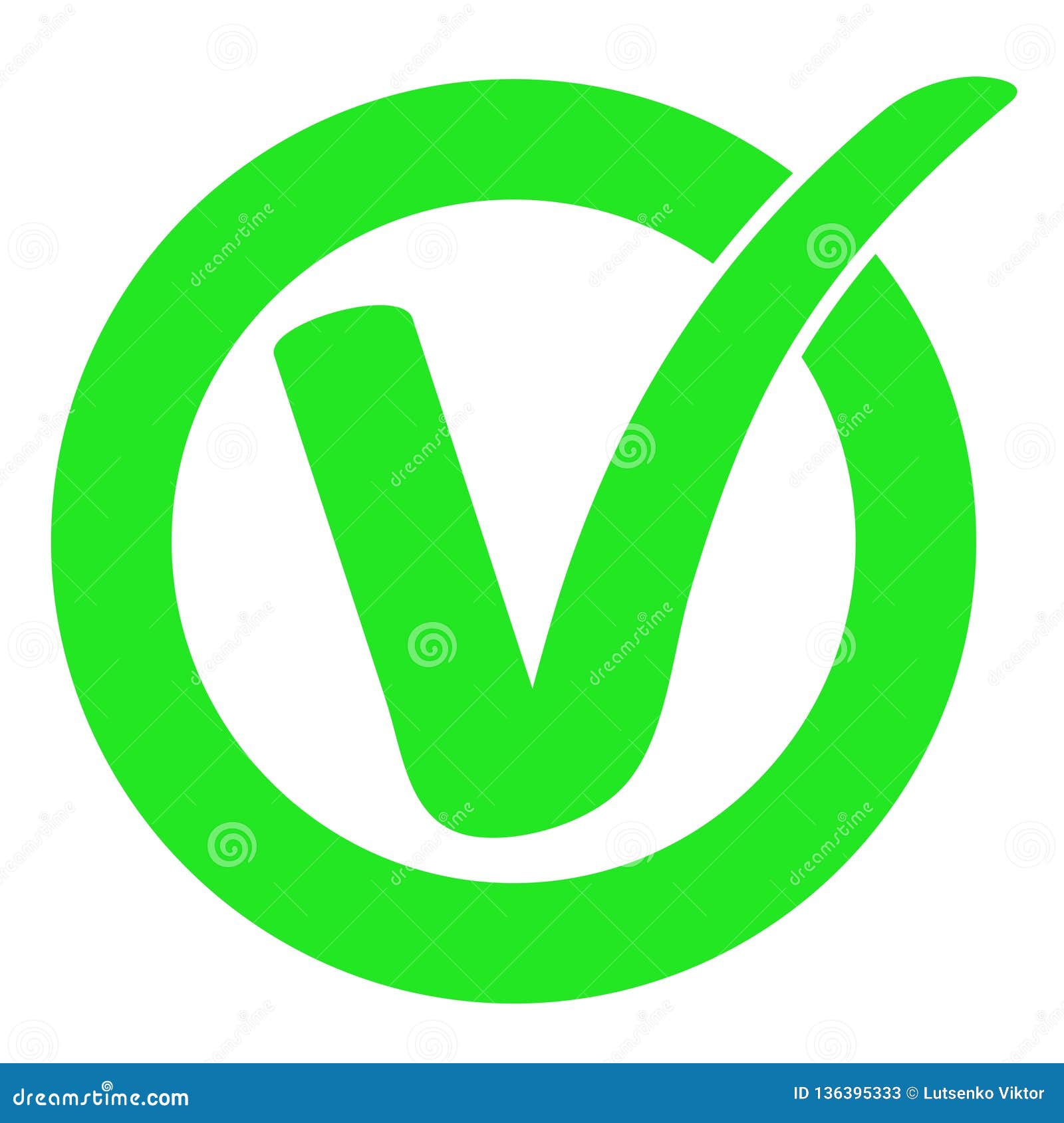 Cool check mark icon yes stock vector. Illustration of label - 136395333