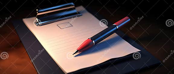 A Check Mark Indicating Completion on a Checklist Stock Illustration ...