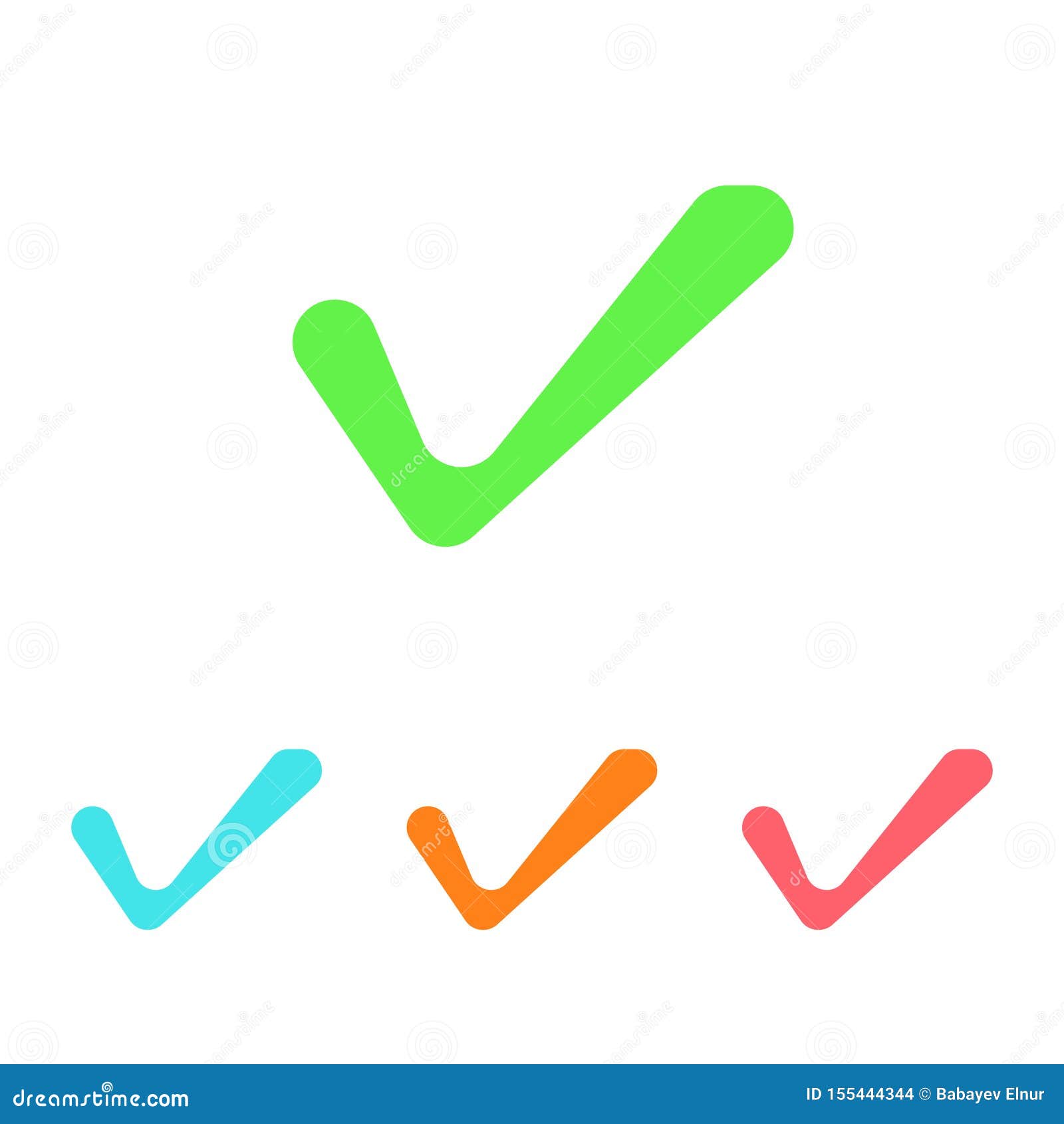 Check Mark Isolated Icon. Checklist Button Icon. Check Mark, Tick ...