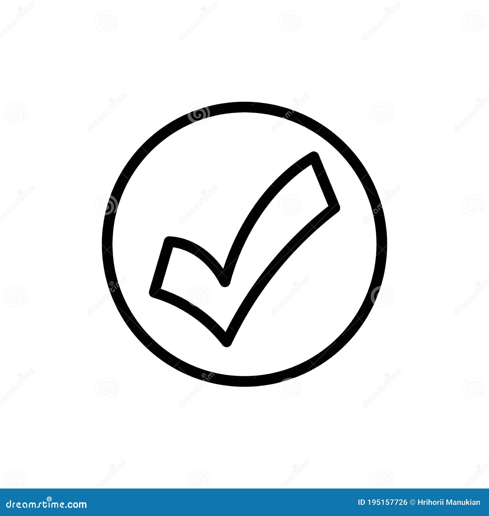 Check Mark Isolated Icon. Checklist Button Icon. Check Mark, Tick ...