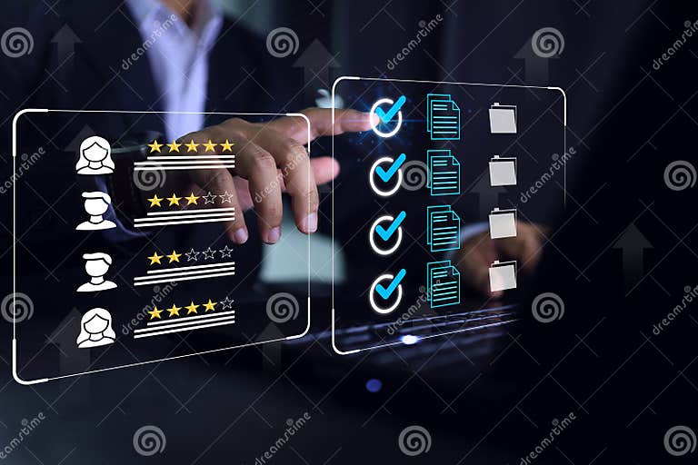 Check Mark on Laptop Screen Stock Photo - Image of five, form: 294326162