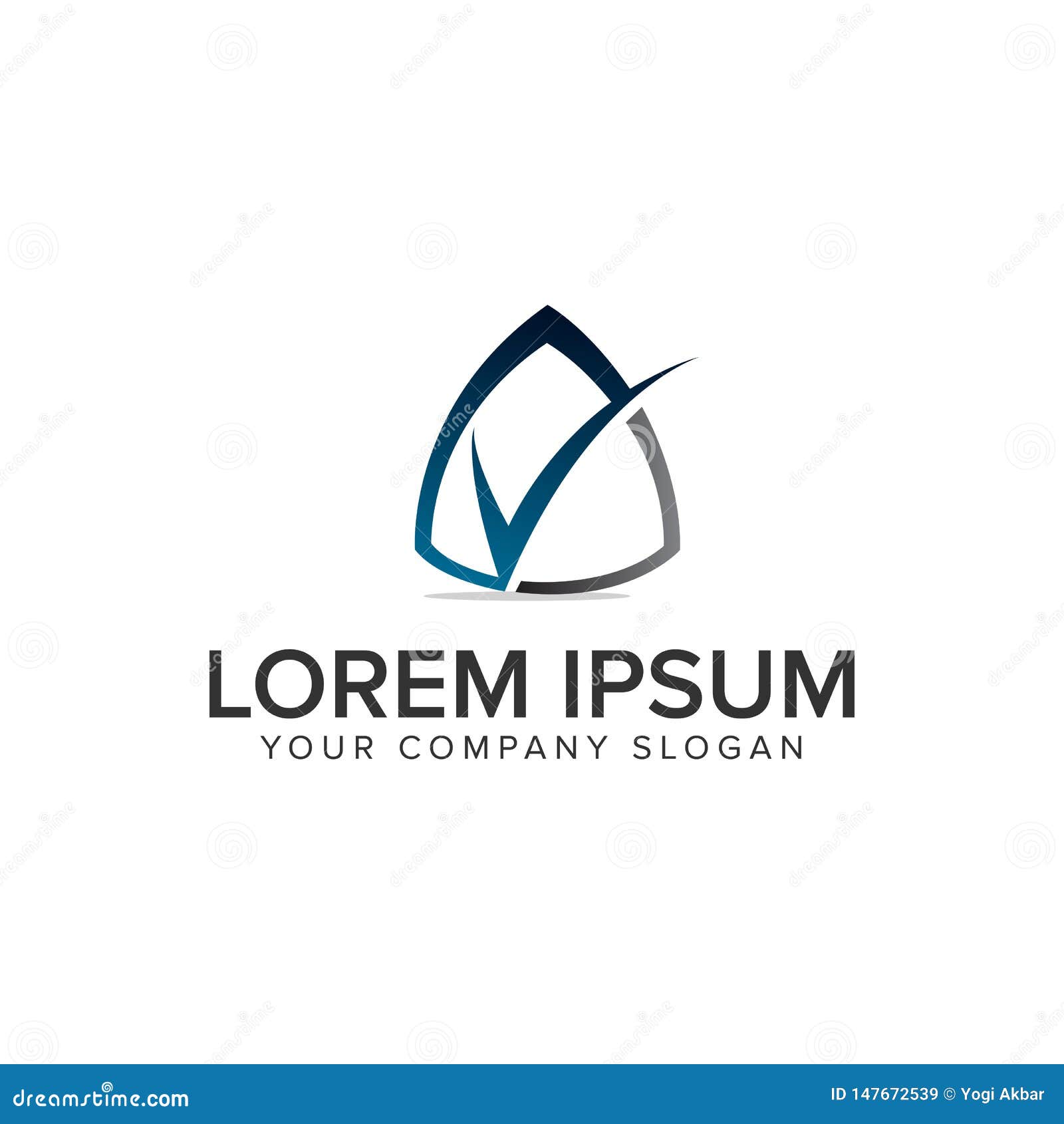 Check Mark Logo Design Concept Template. Fully Editable Stock Vector ...