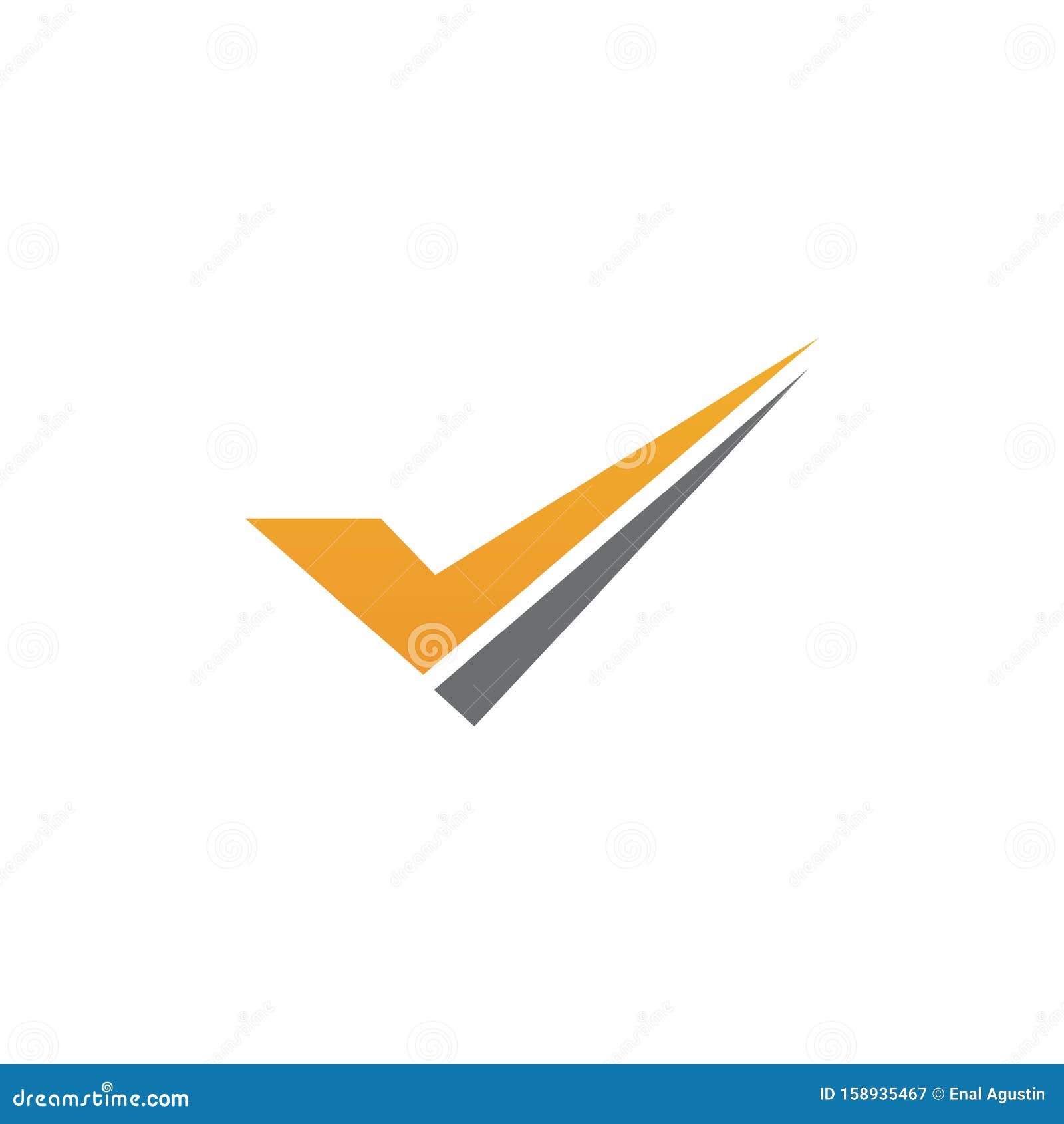Check Mark Logo Design Vector Template Stock Vector - Illustration of ...