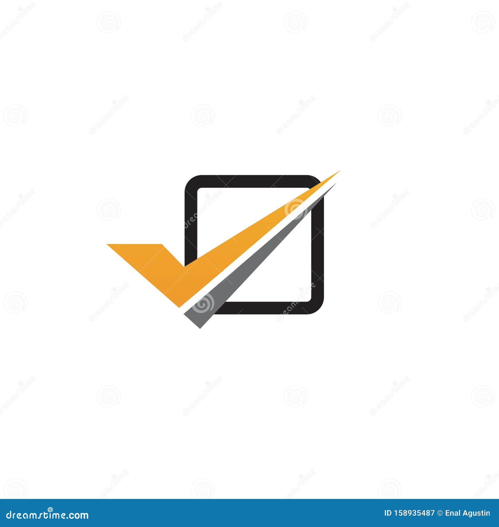 Check Mark Logo Design Vector Template Stock Vector - Illustration of ...