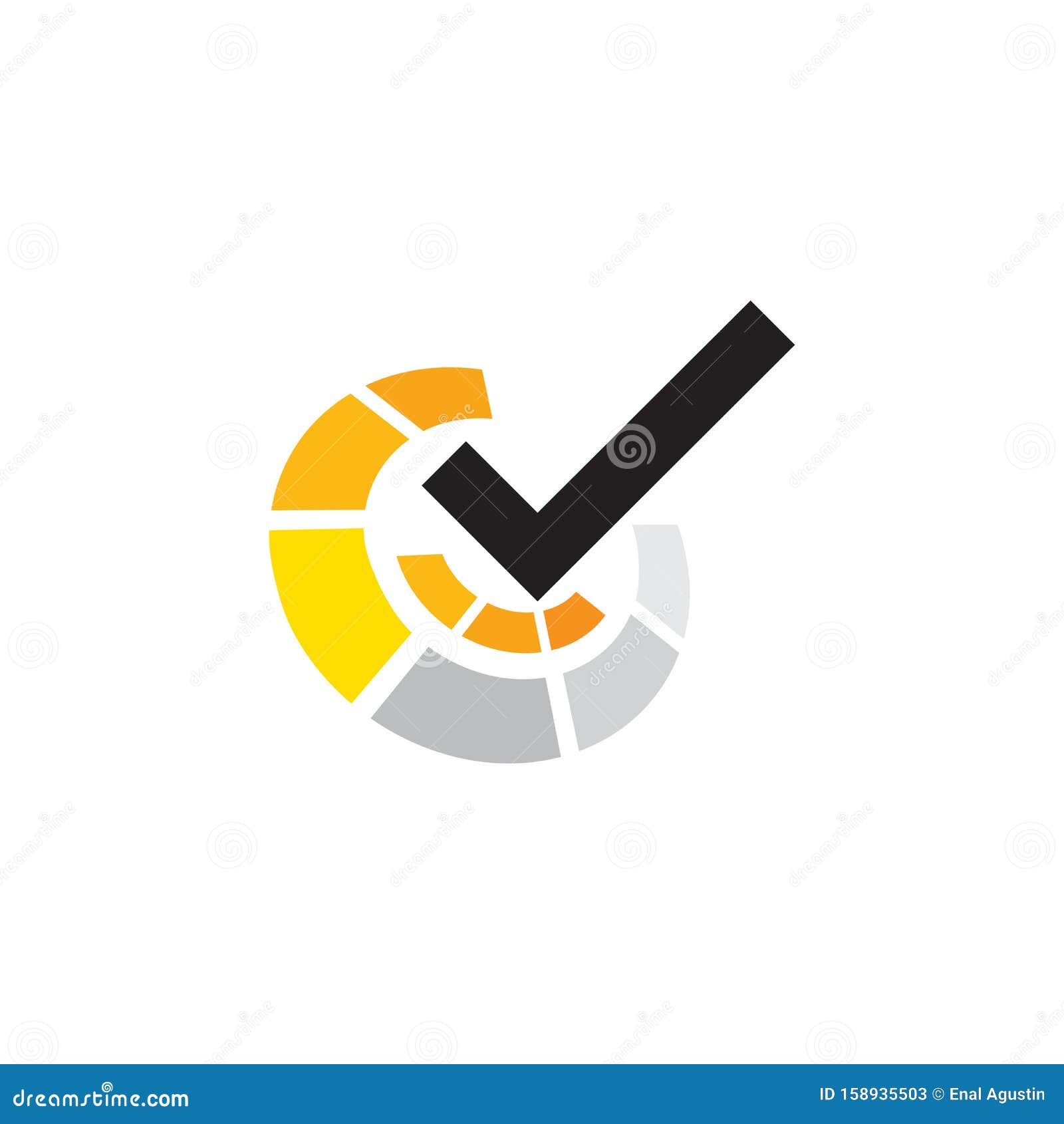 Check Mark Logo Design Vector Template Stock Vector - Illustration of ...