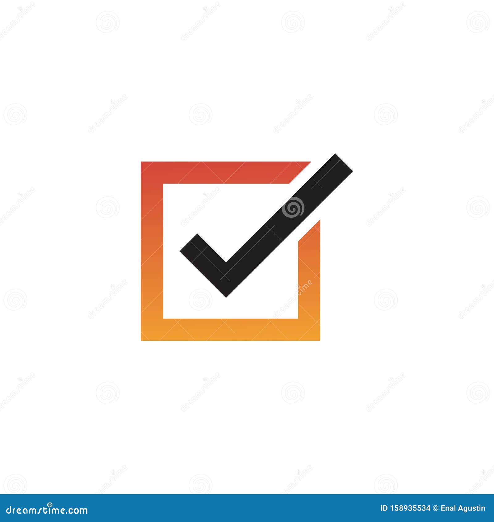 Check Mark Logo Design Vector Template Stock Vector - Illustration of ...