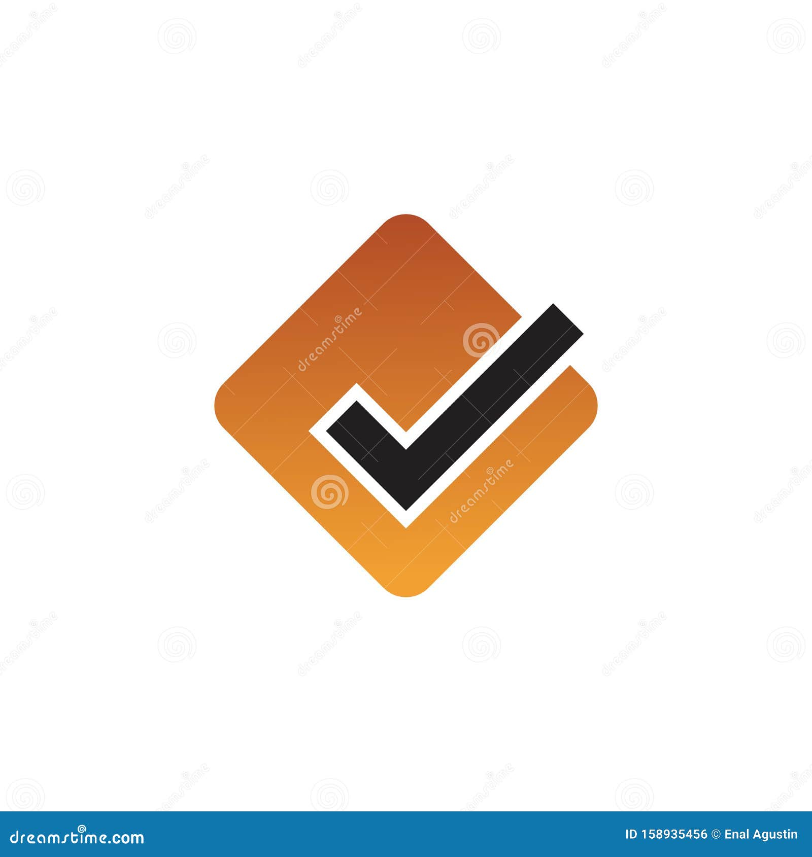 Check Mark Logo Design Vector Template Stock Vector - Illustration of ...