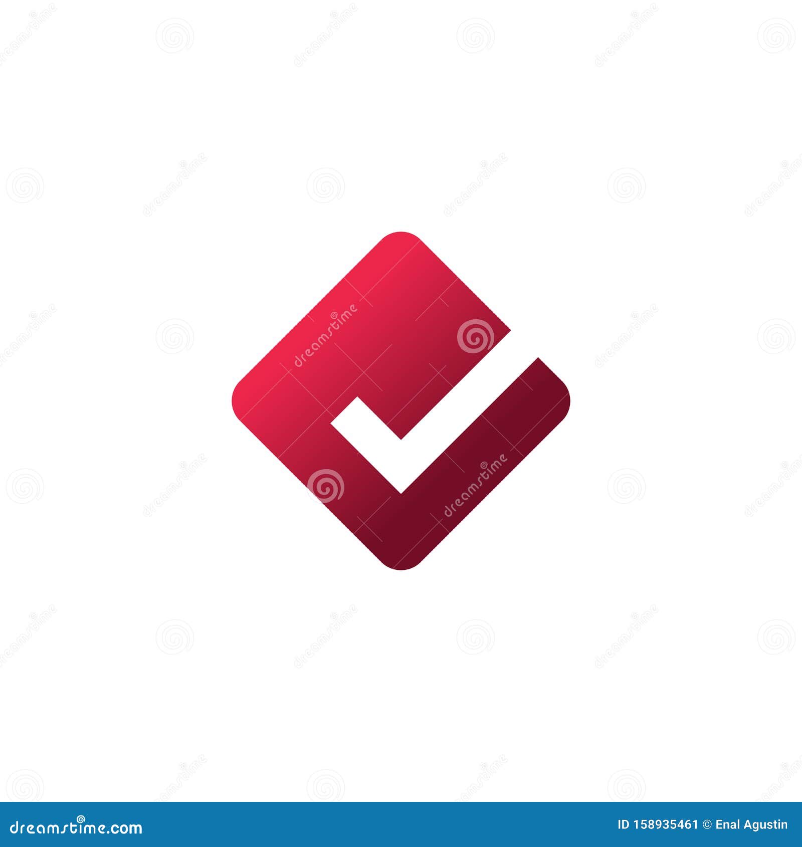 Check Mark Logo Design Vector Template Stock Vector - Illustration of ...