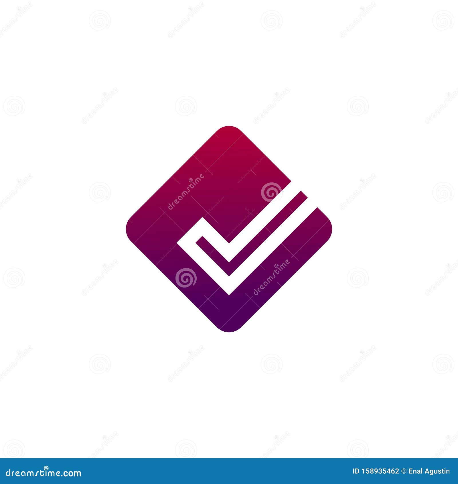 Check Mark Logo Design Vector Template Stock Vector - Illustration of ...