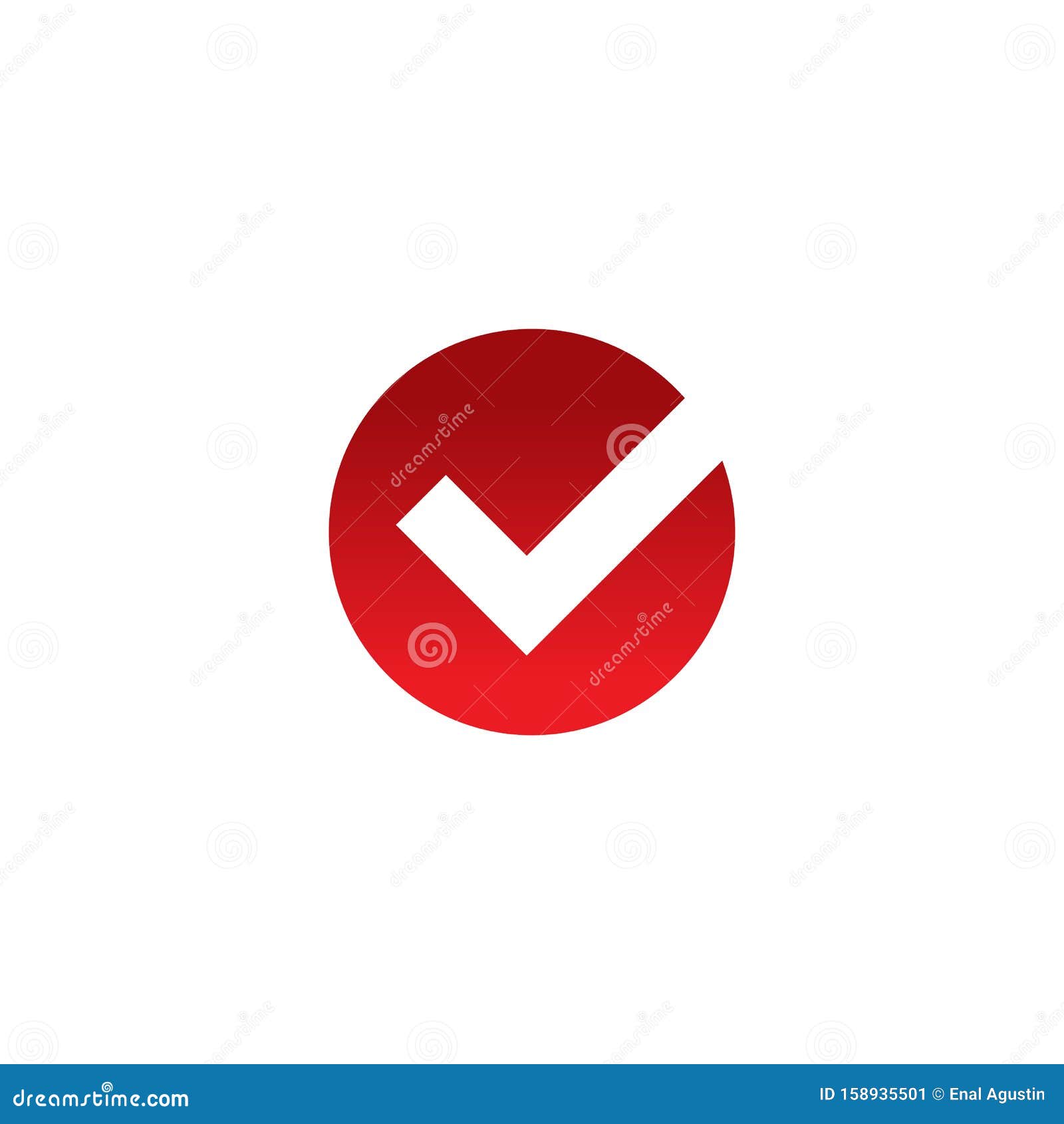 Check Mark Logo Design Vector Template Stock Vector - Illustration of ...