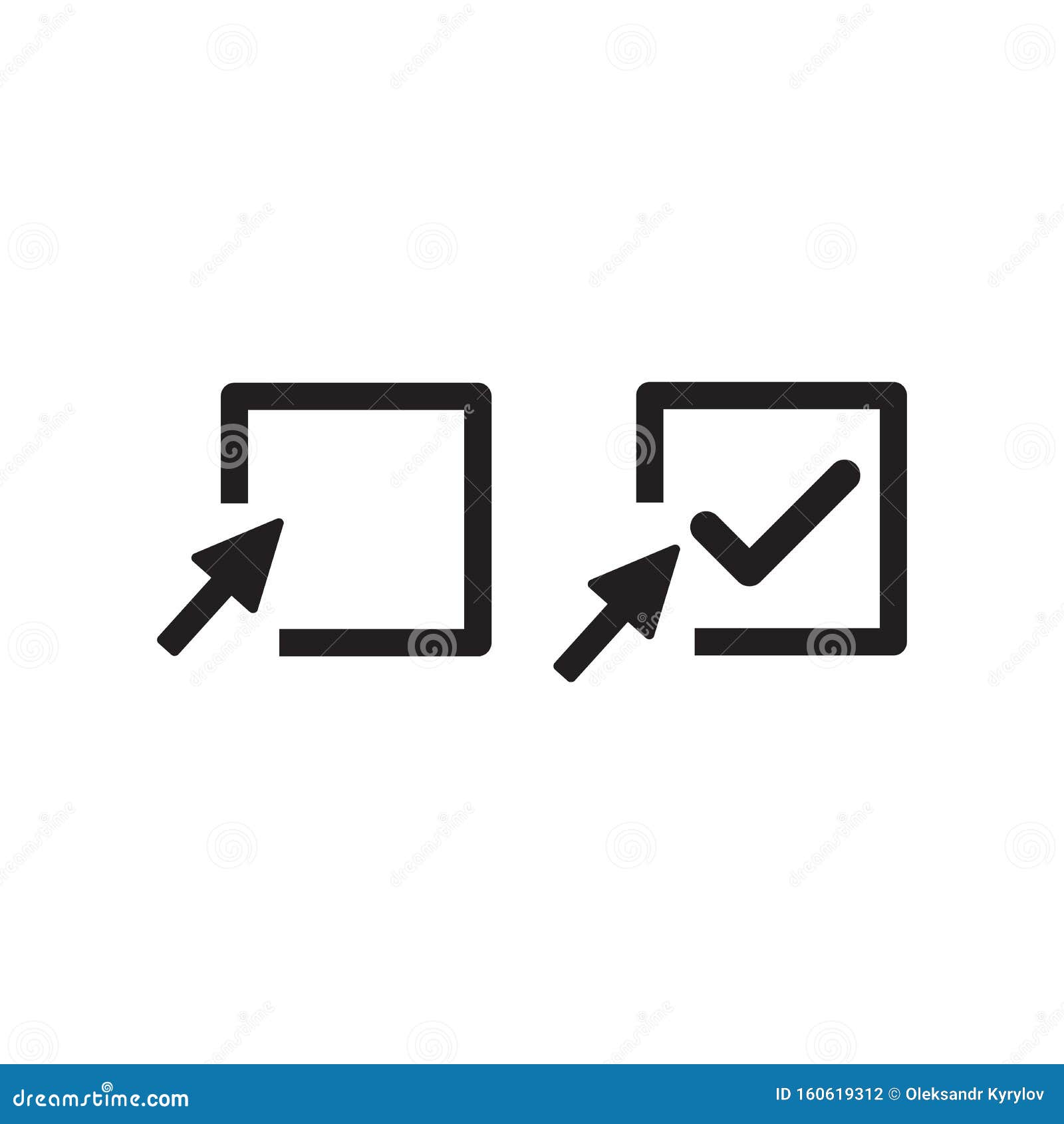 Check Mark Logo Icon. Tick Symbol In The Box. Accept Okey Check Mark ...