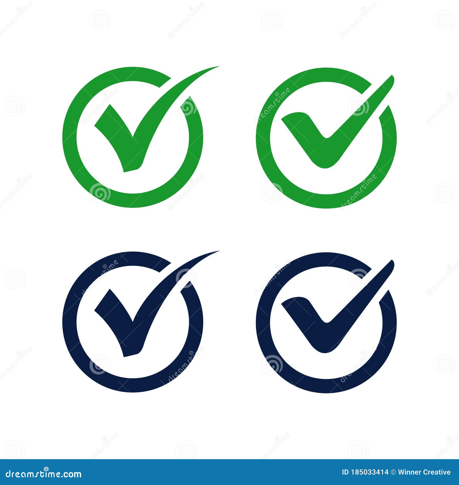 Check Mark Logo Vector. Check Mark Icon Vector Stock Vector ...