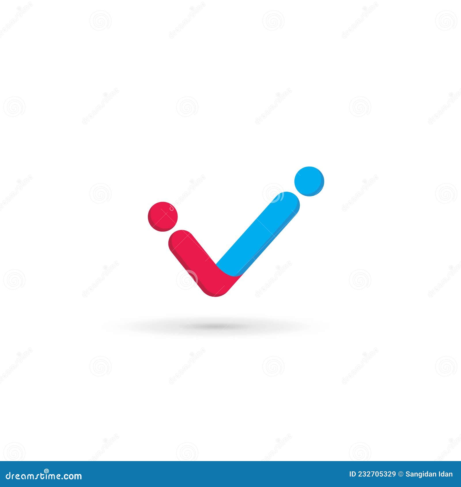 Check Mark People Icon Vector Illustration Concept Design Stock Vector ...