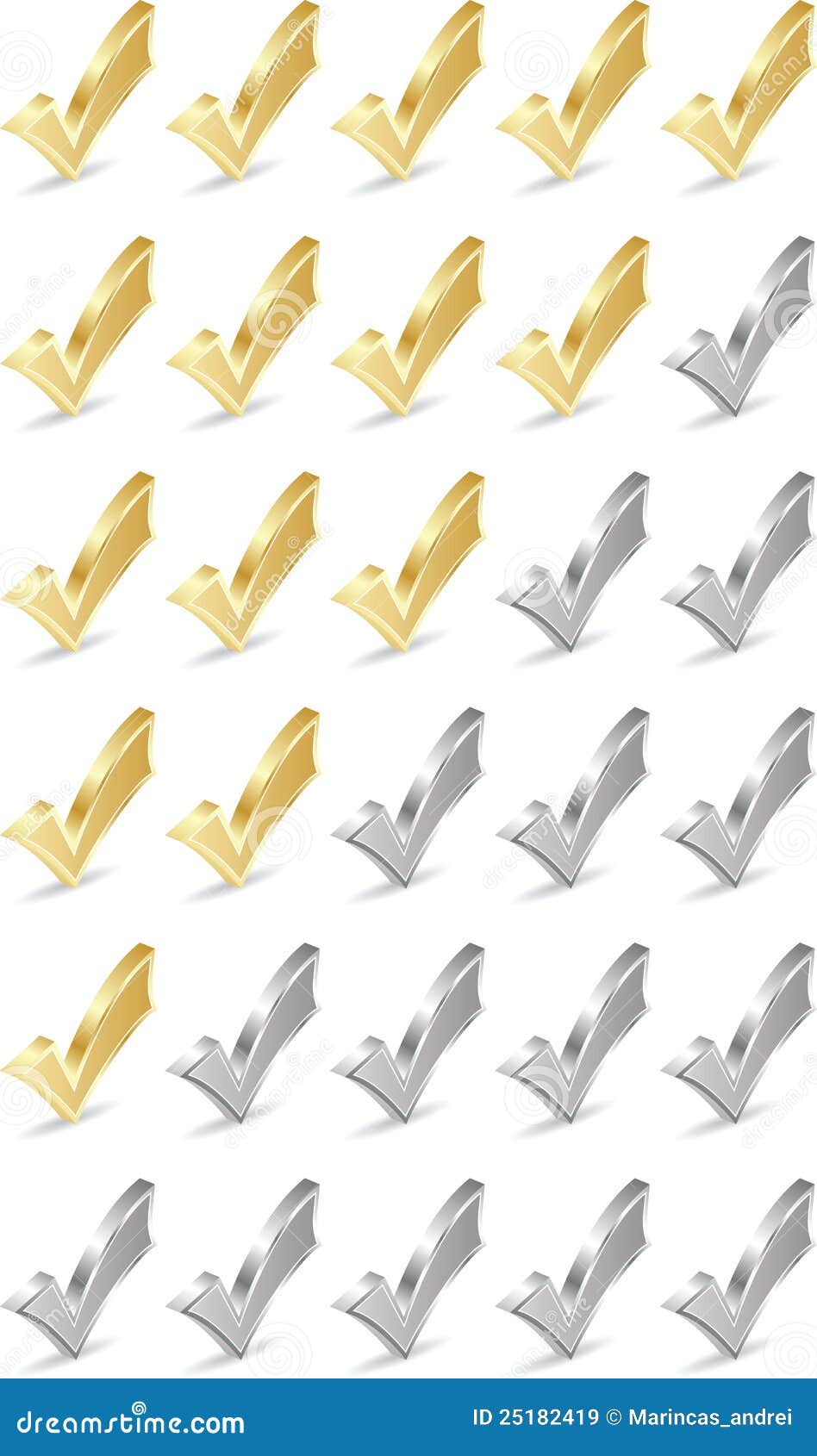 Check mark rating stock vector. Illustration of graph - 25182419