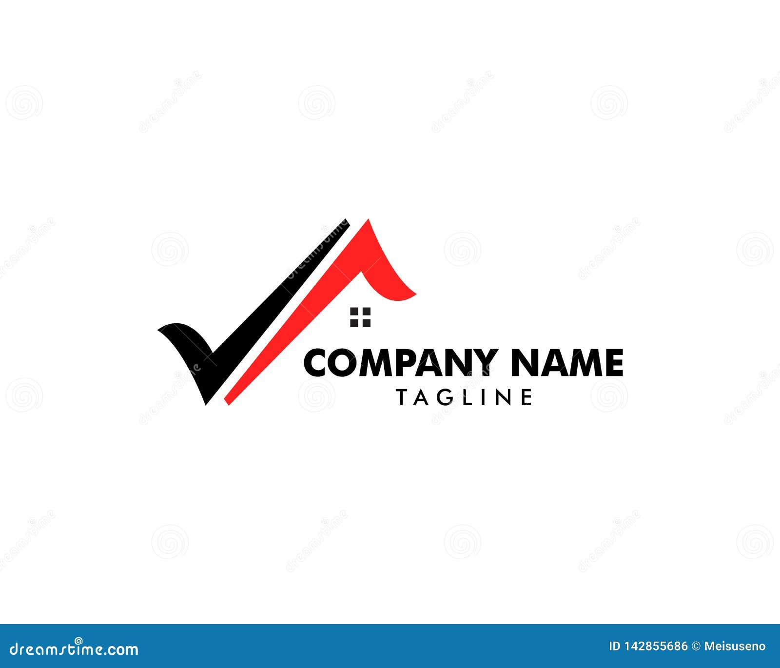 Check Mark Real Estate Logo Template Stock Vector - Illustration of ...