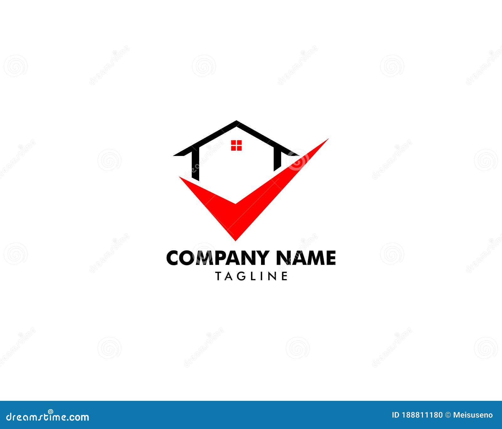 Check Mark Real Estate Logo Template Stock Vector - Illustration of ...