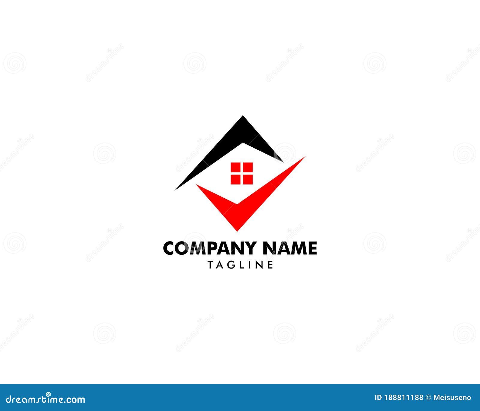 Check Mark Real Estate Logo Template Stock Vector - Illustration of ...