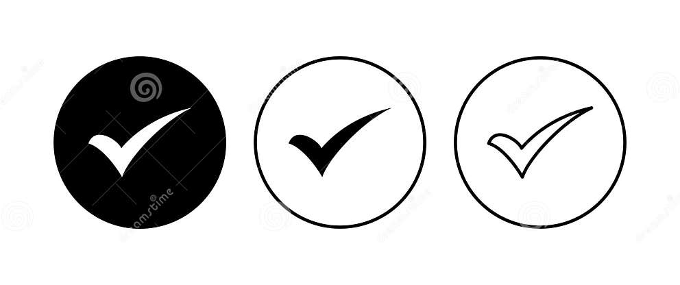 Check Mark . Check Mark Icon. Tick Mark Symbol Vector Stock Vector ...