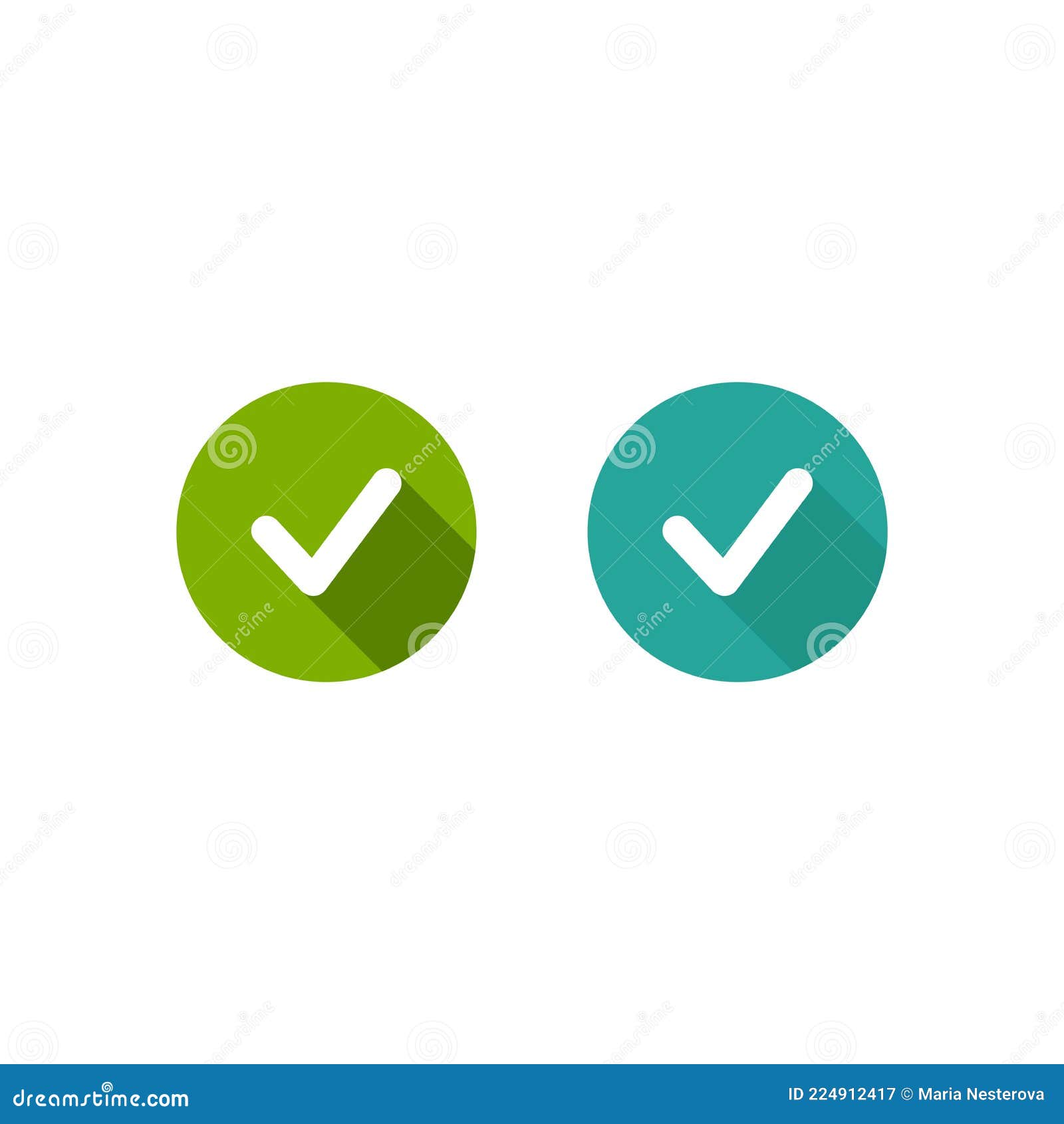 Check Mark Set. Valid Seal Icon Stock Vector - Illustration of seal ...