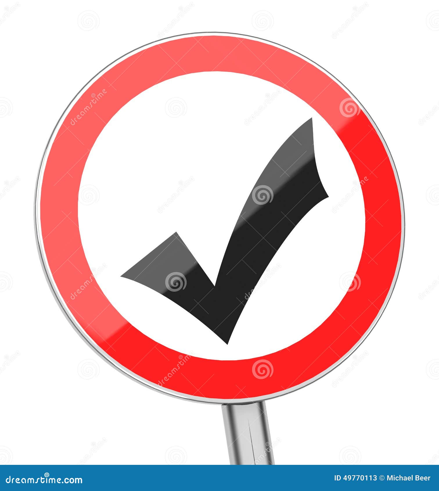 The check mark sign stock illustration. Illustration of accept - 49770113