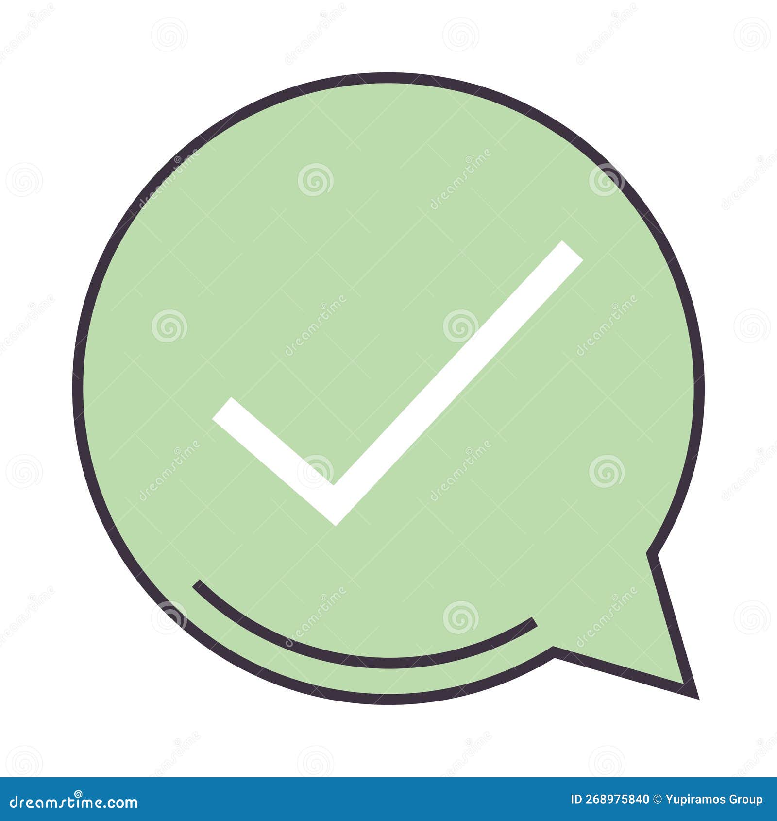 Check mark social media stock vector. Illustration of certificate ...