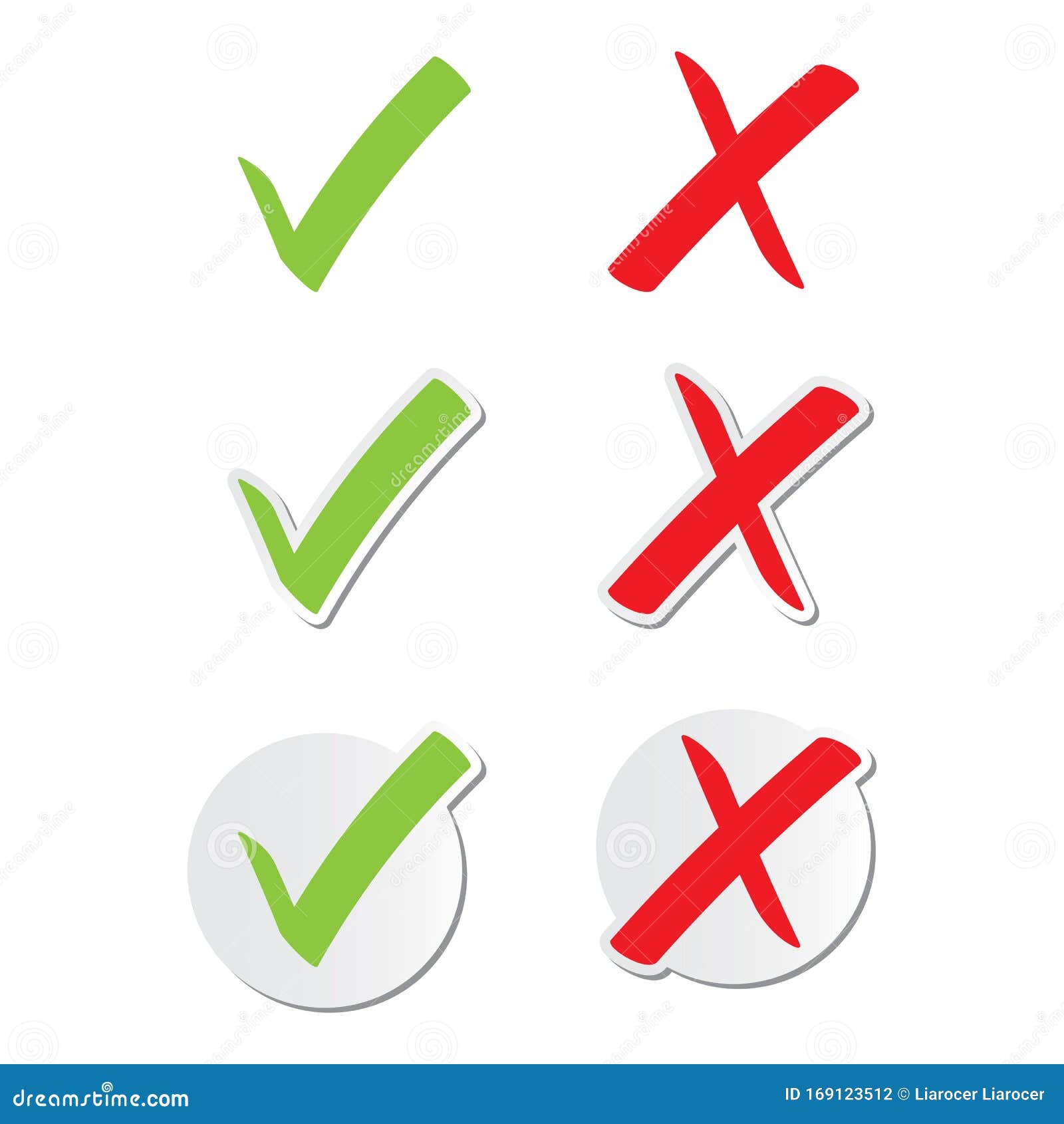 Check Mark Stickers Style Brush Stock Vector - Illustration of design ...