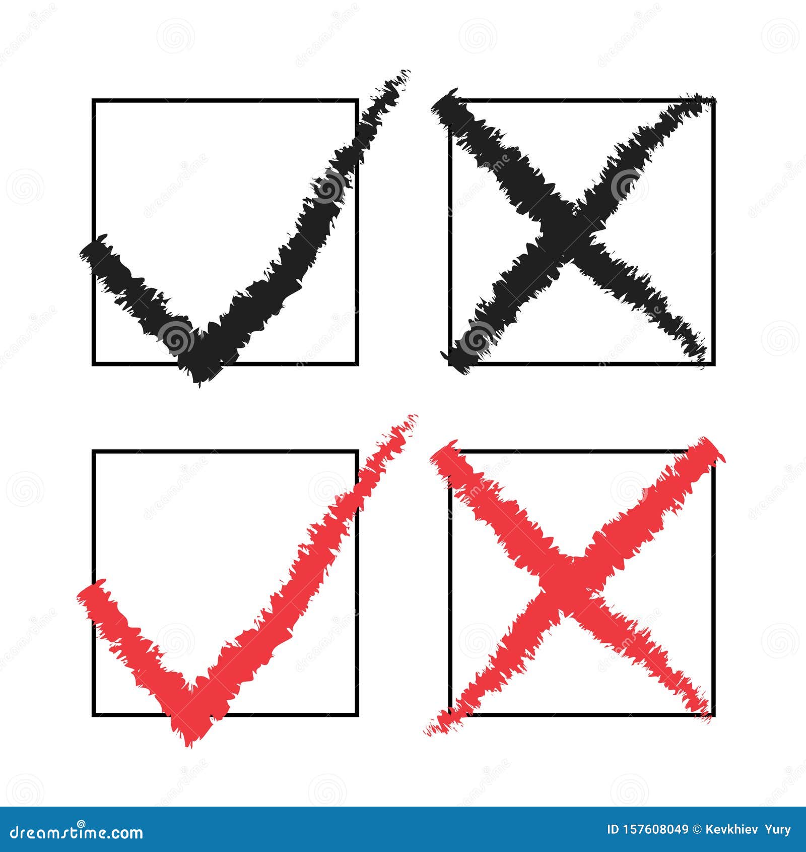 Check Mark Stickers Vector Illustration Stock Vector - Illustration of ...