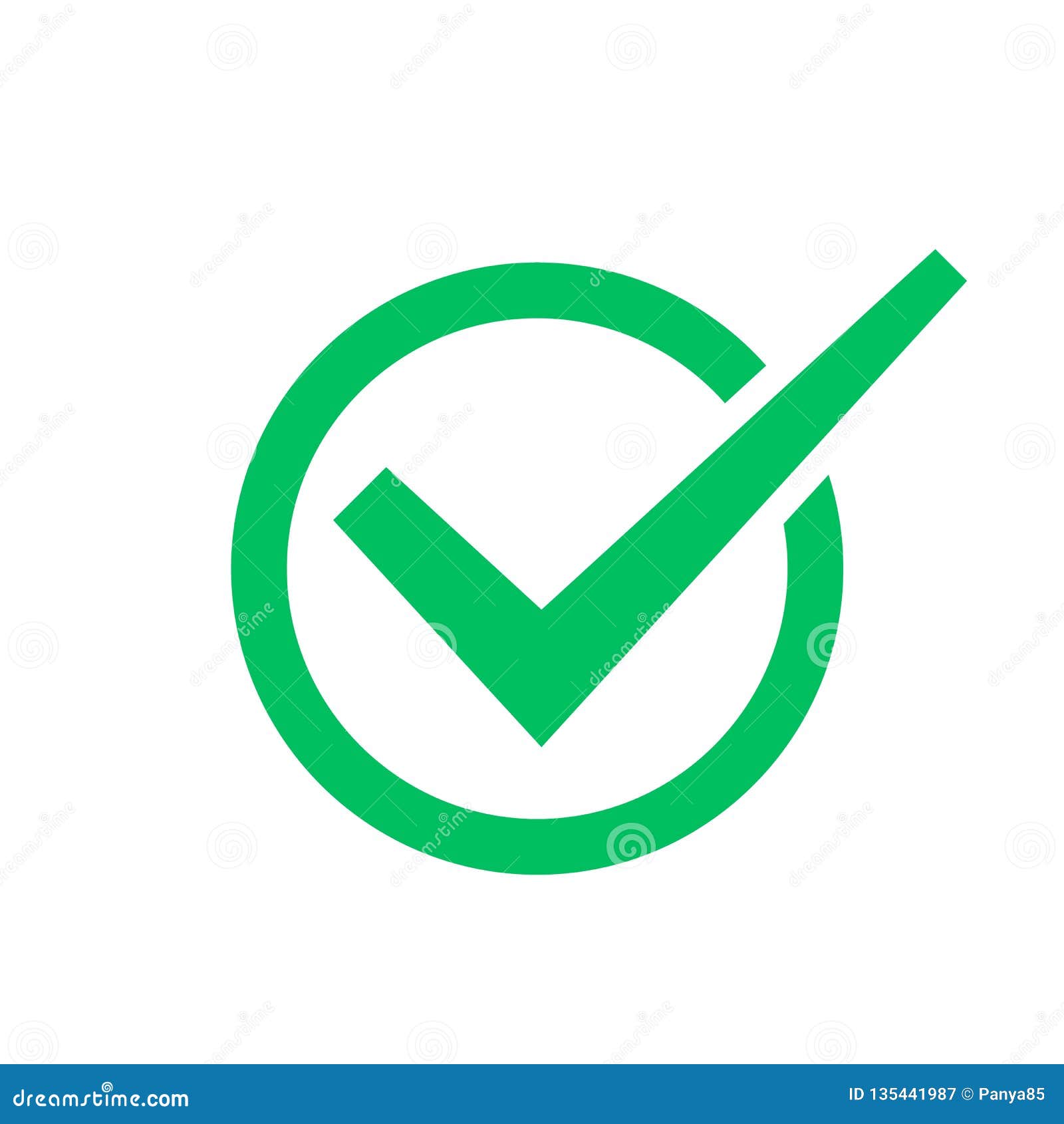 Check Mark Symbol, Check Box Icon Stock Vector - Illustration of button ...