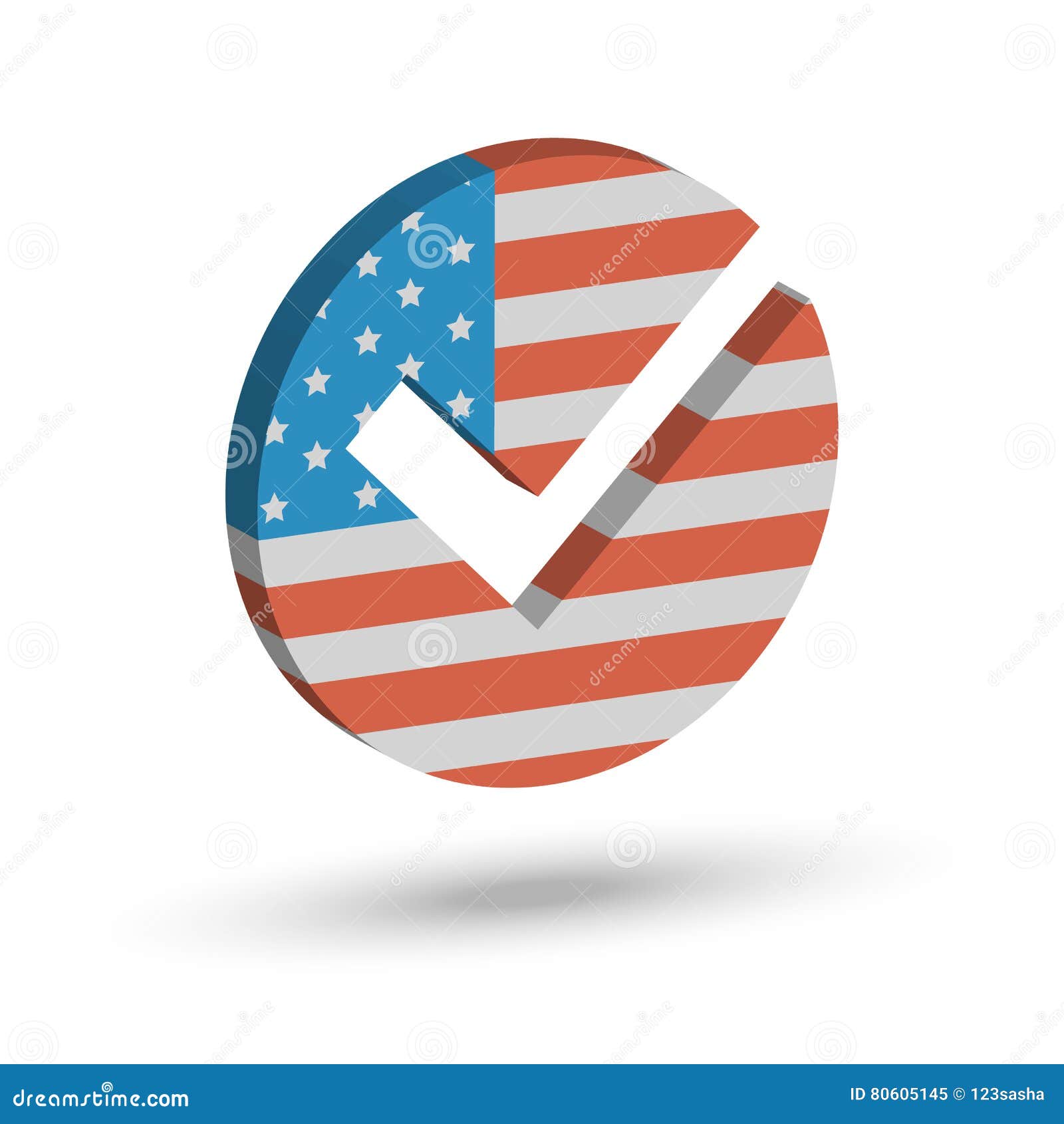 Check mark symbol stock vector. Illustration of america - 80605145