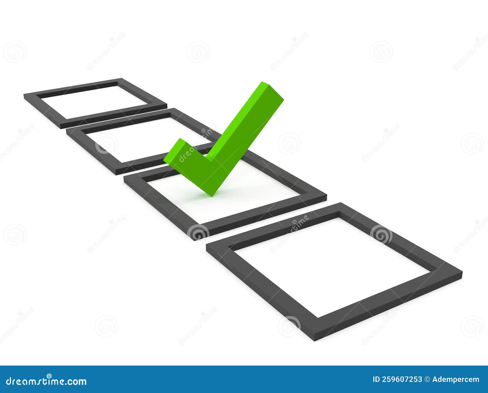 Check Mark Symbol and List stock illustration. Illustration of ...