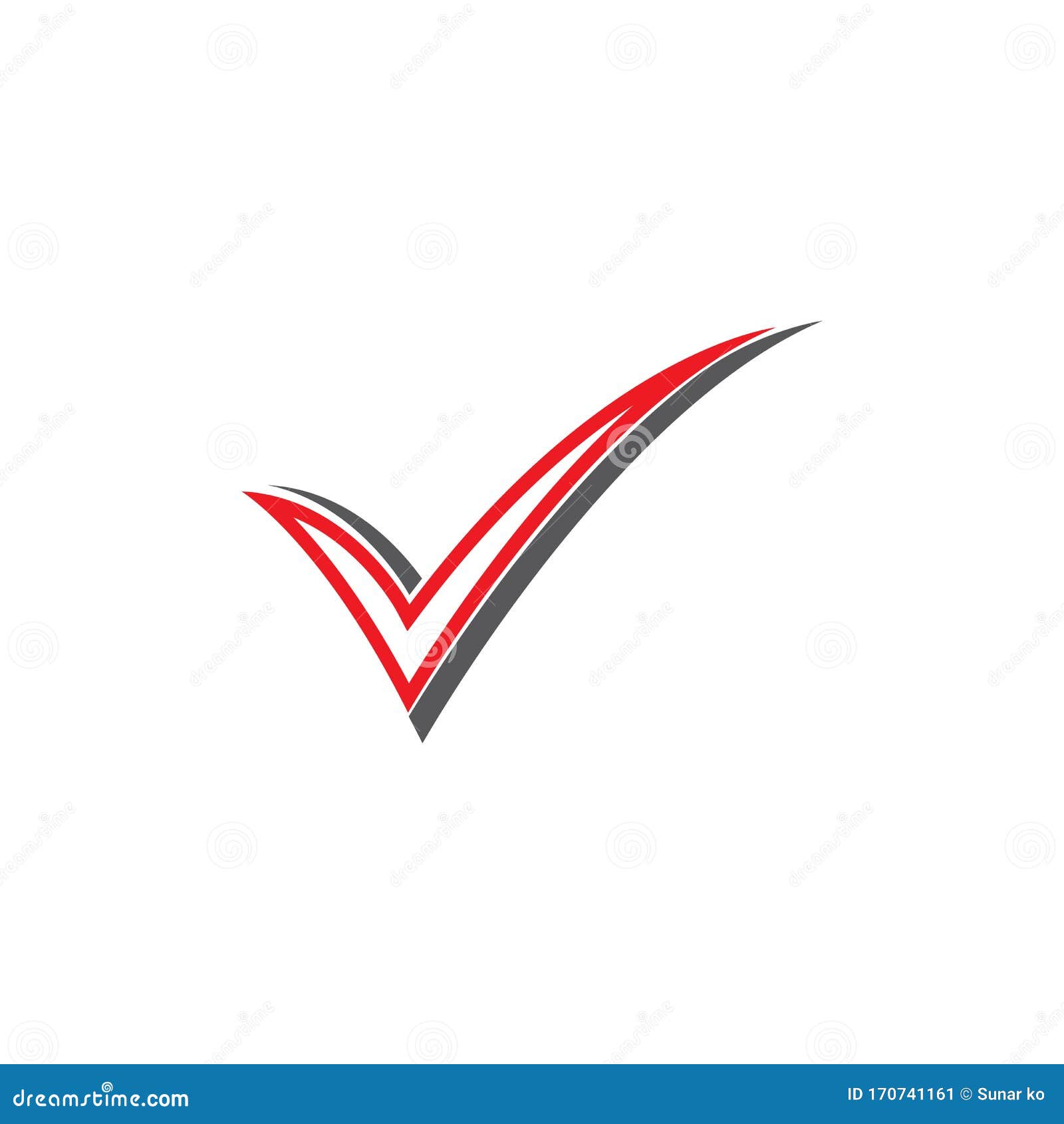 Check Mark Symbol and Logo Icon Stock Vector - Illustration of symbol, confirm: 170741161
