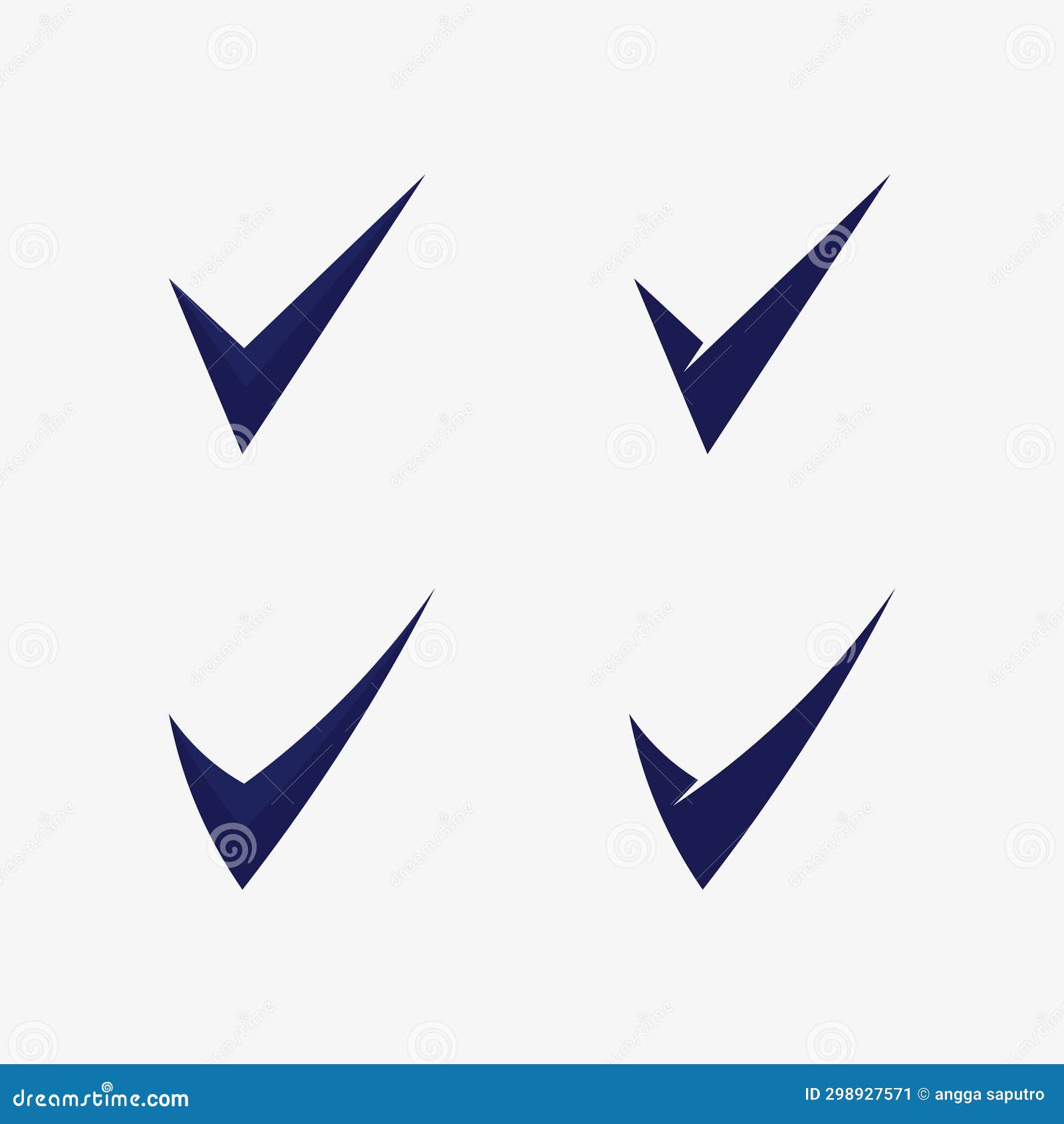 Check Mark Symbol and Logo Icon Stock Illustration - Illustration of ...