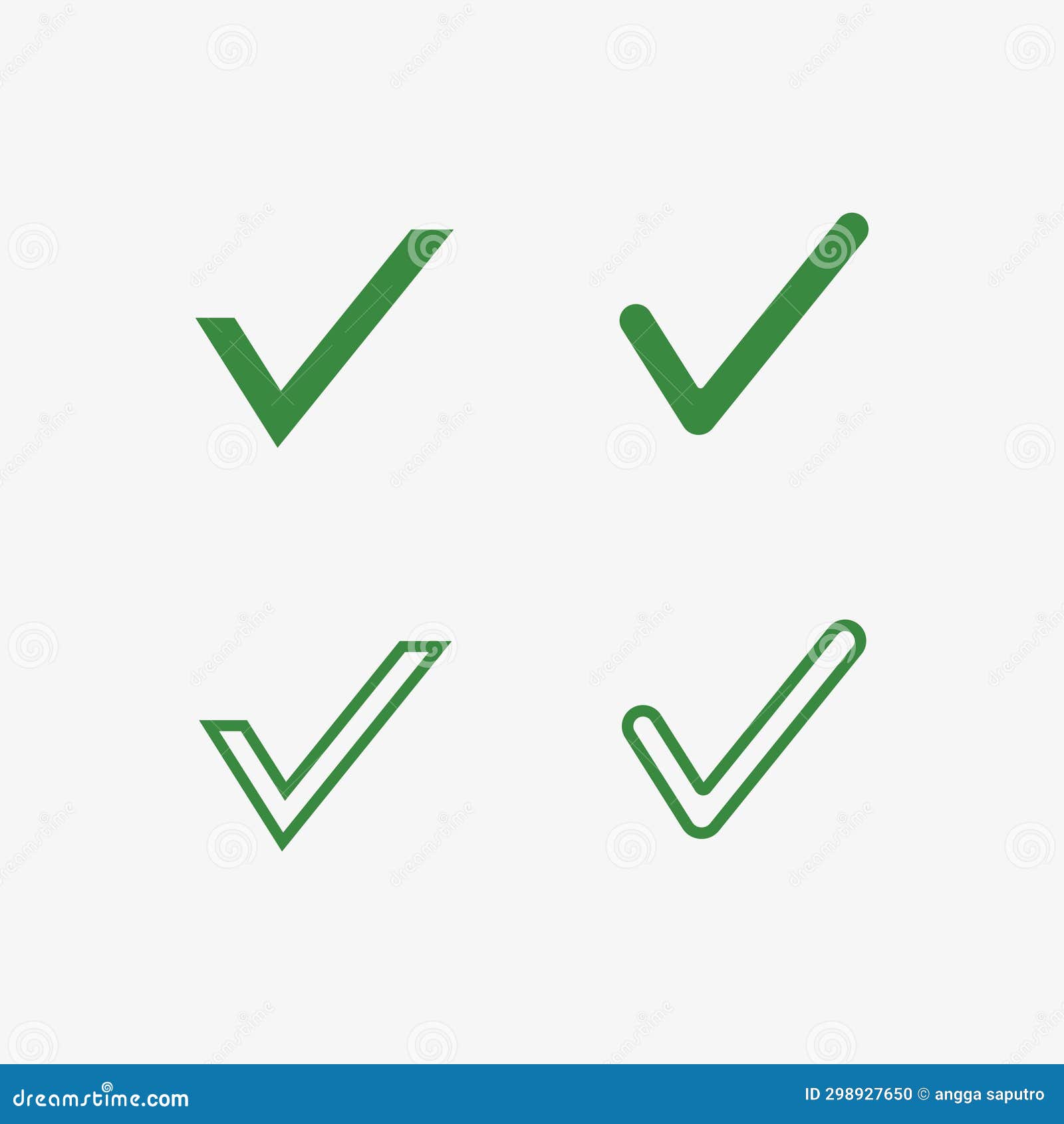 Check Mark Symbol and Logo Icon Stock Illustration - Illustration of ...