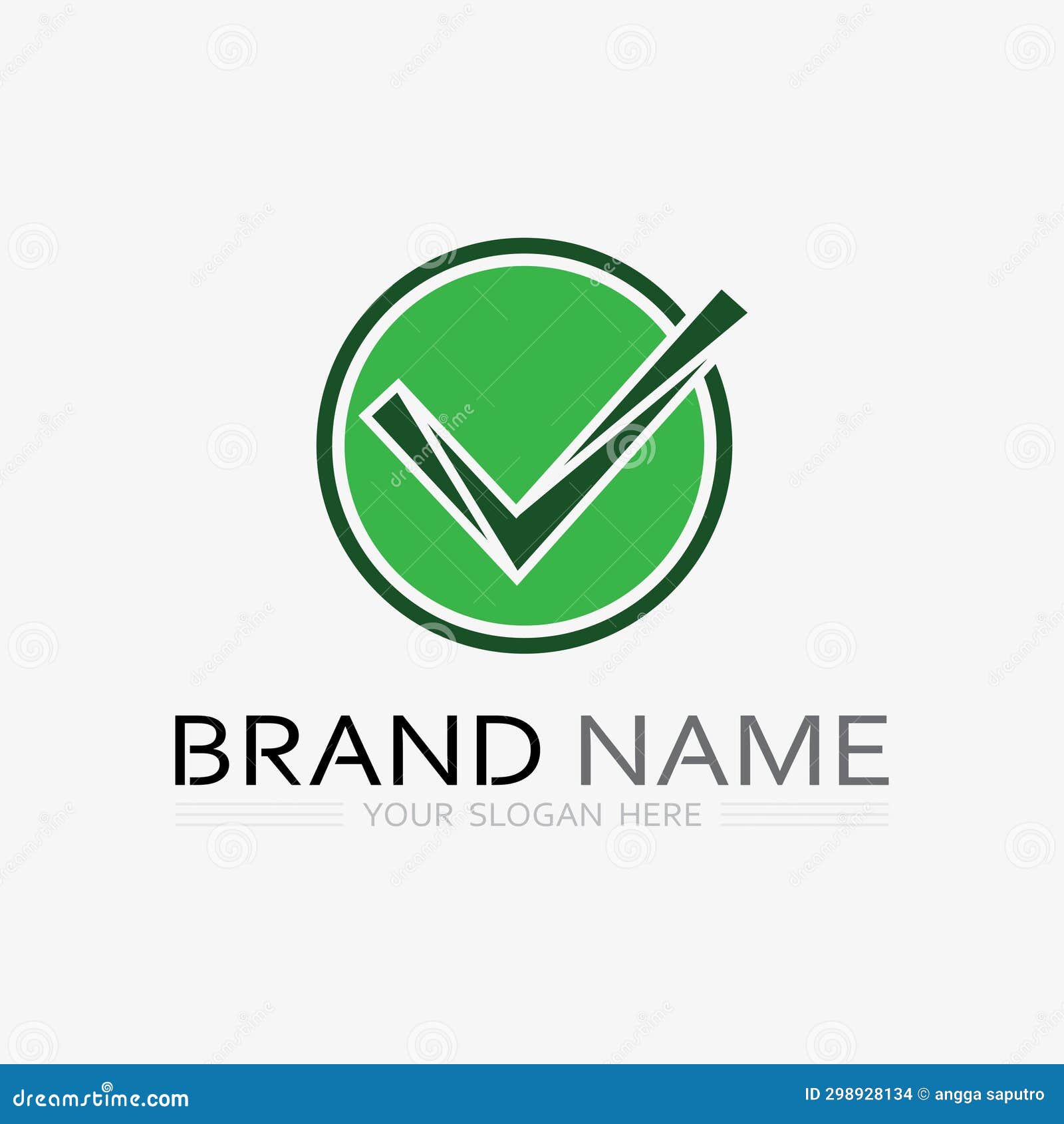 Check Mark Symbol and Logo Icon Stock Illustration - Illustration of ...