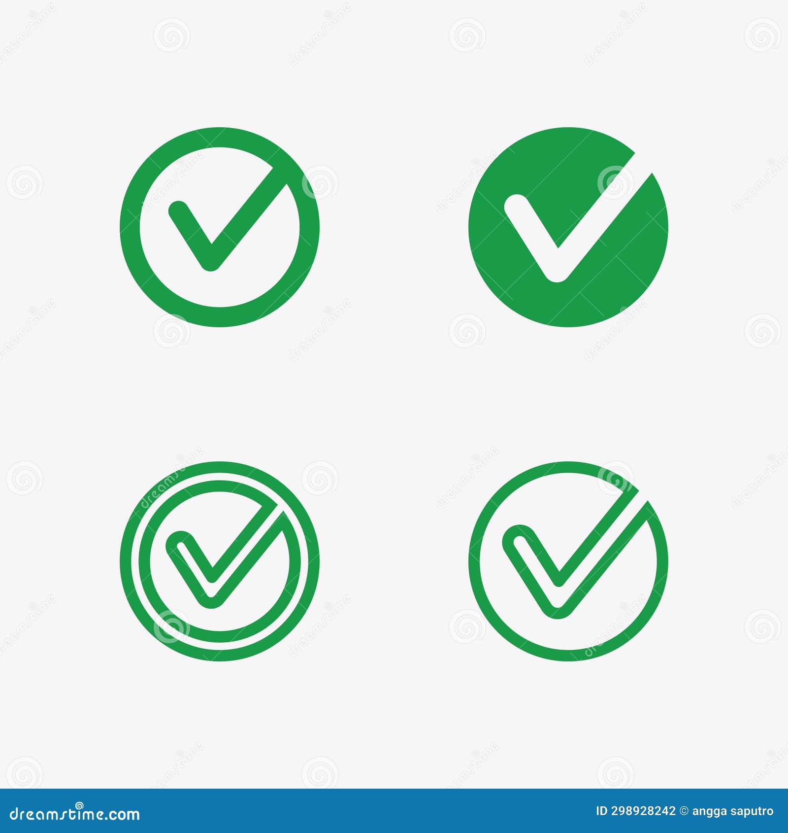 Check Mark Symbol and Logo Icon Stock Illustration - Illustration of ...