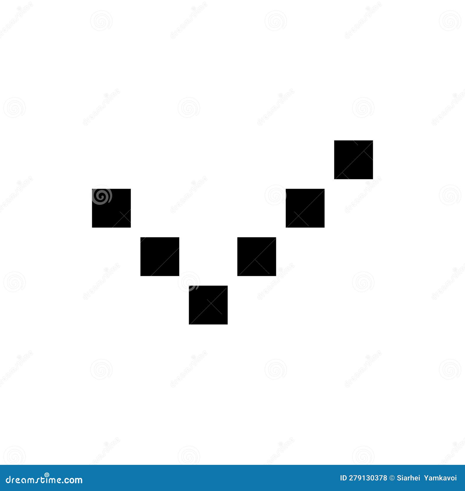 Check Mark Symbol. Vector Icon. Pixel Art and Dot Style Stock Vector ...