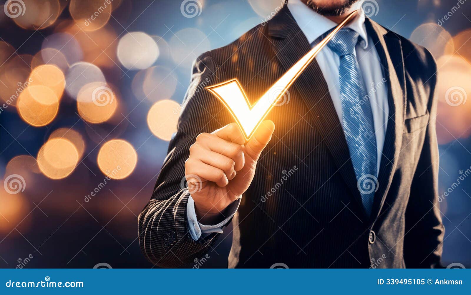 Check Mark Symbolizing Agreement and Confirmation Stock Illustration ...