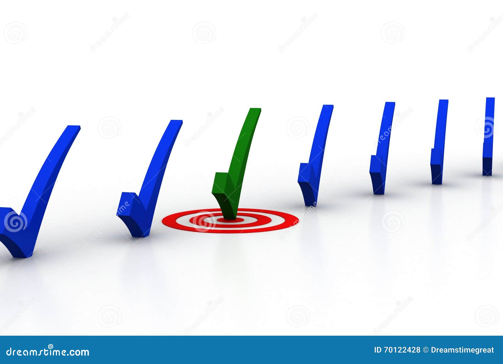 Check Mark with Target Icon Stock Illustration - Illustration of ...