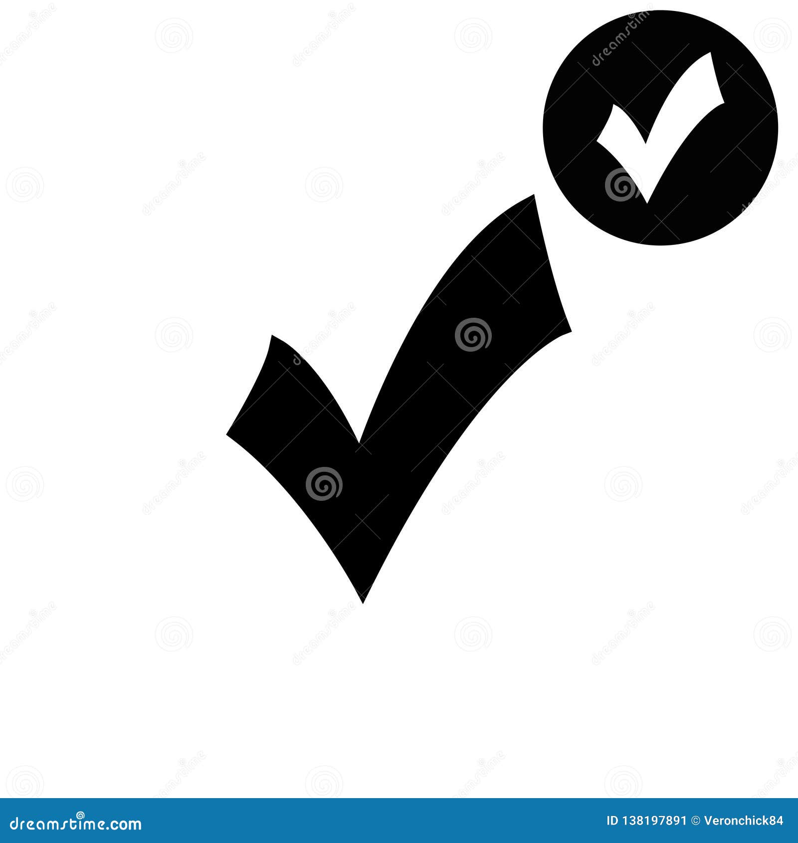 Check Mark; Tick; Yes; Vote - White Vector Icon Stock Vector ...