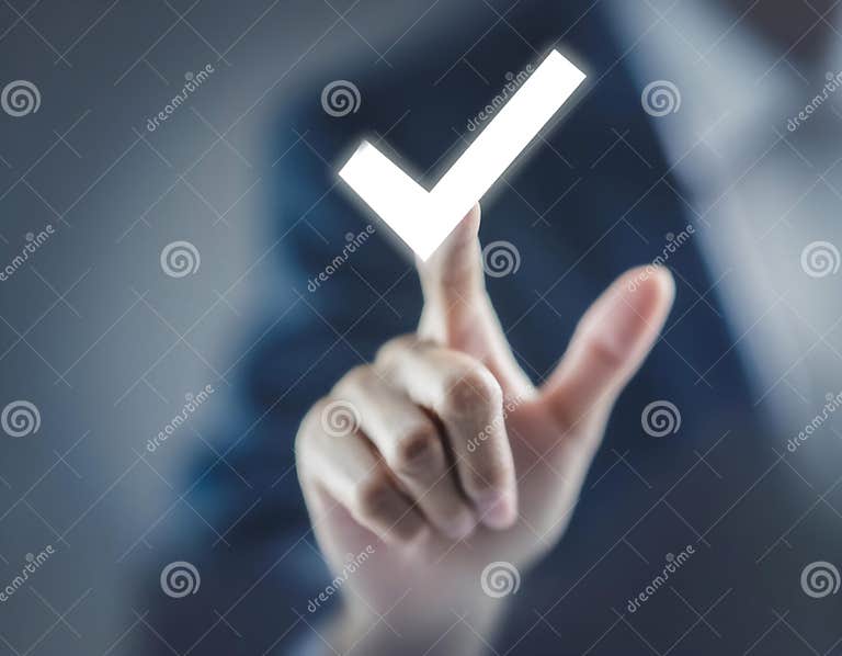 Check Mark Used To Indicate Correctness, Accuracy, and Validation Stock ...