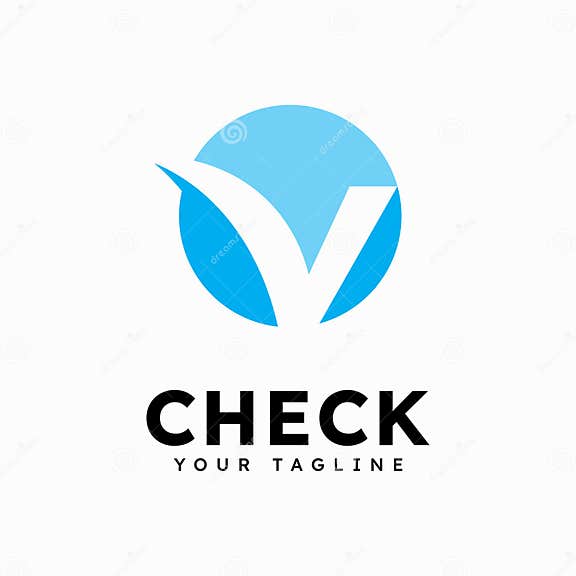 Check Mark V Logo Design Symbol Stock Vector - Illustration of shape ...