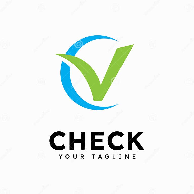 Check Mark V Logo Design Symbol Stock Vector - Illustration of vote ...