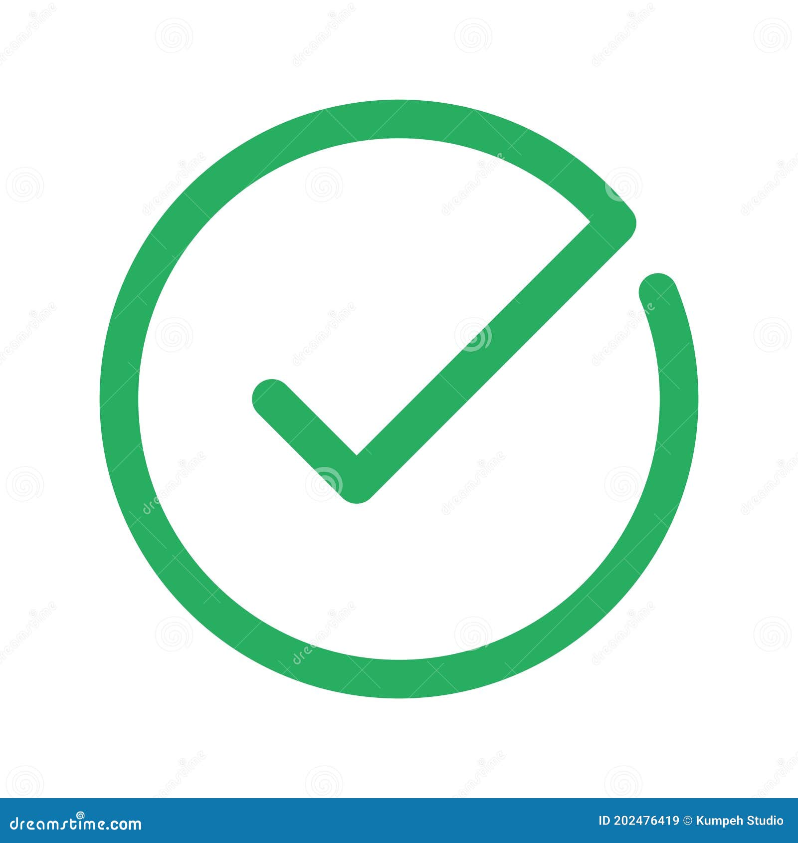 Check Mark Vector Icon. Checkmark Right Symbol Tick Sign Stock Vector ...