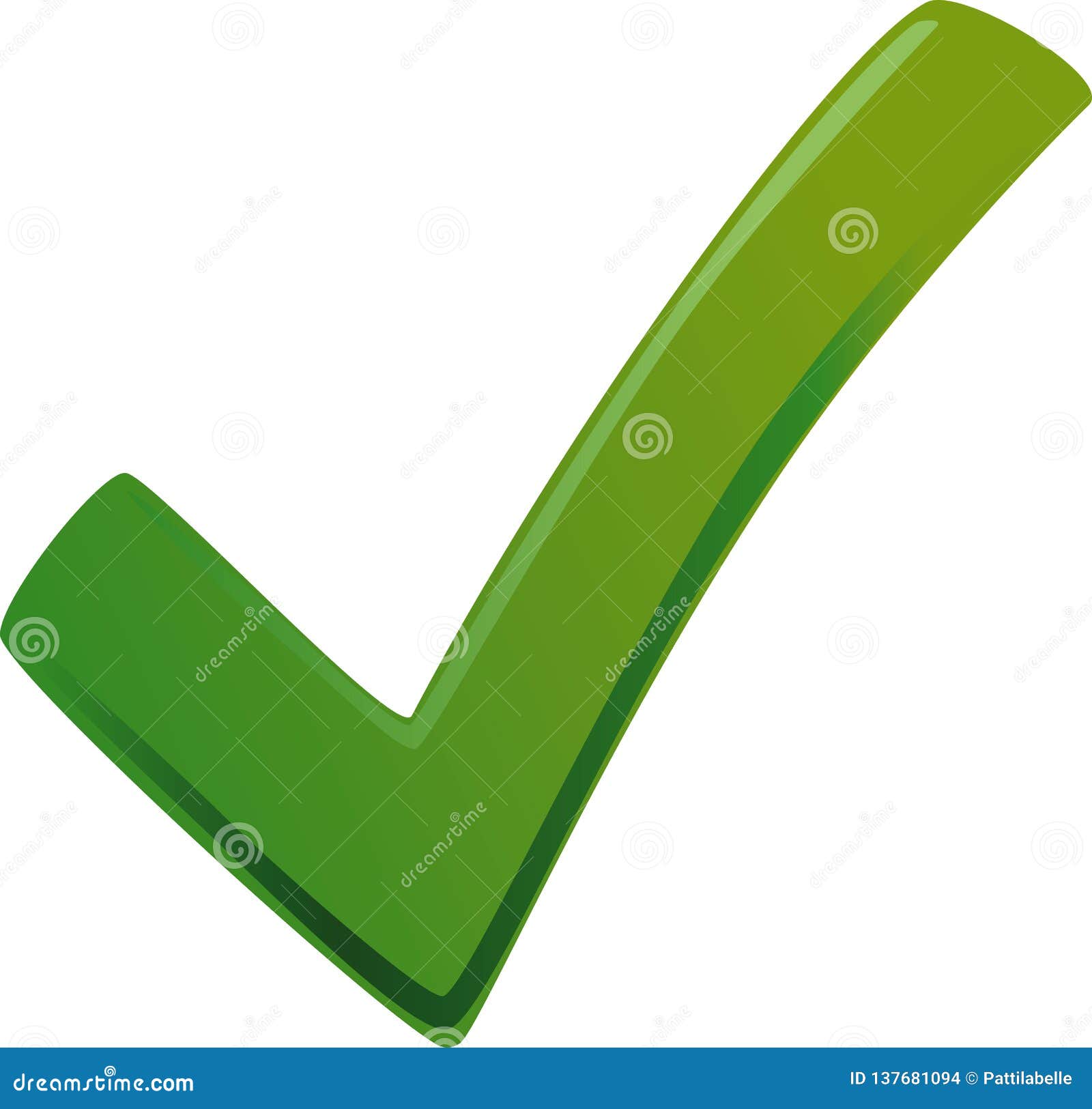 Check Mark Vector Symbol / Icon Stock Vector - Illustration of ...