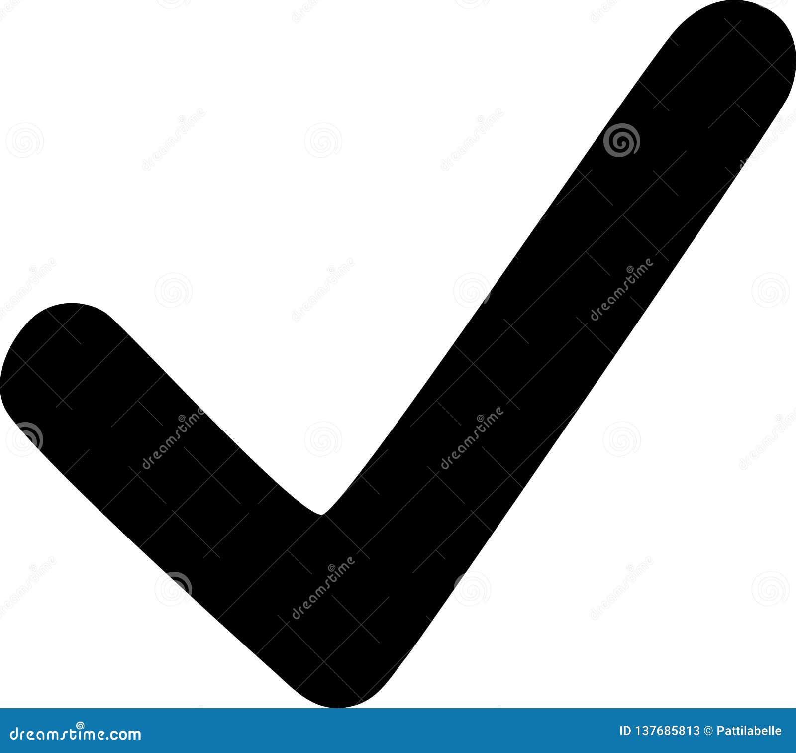 Check Mark Vector Symbol / Icon Stock Vector - Illustration of ...
