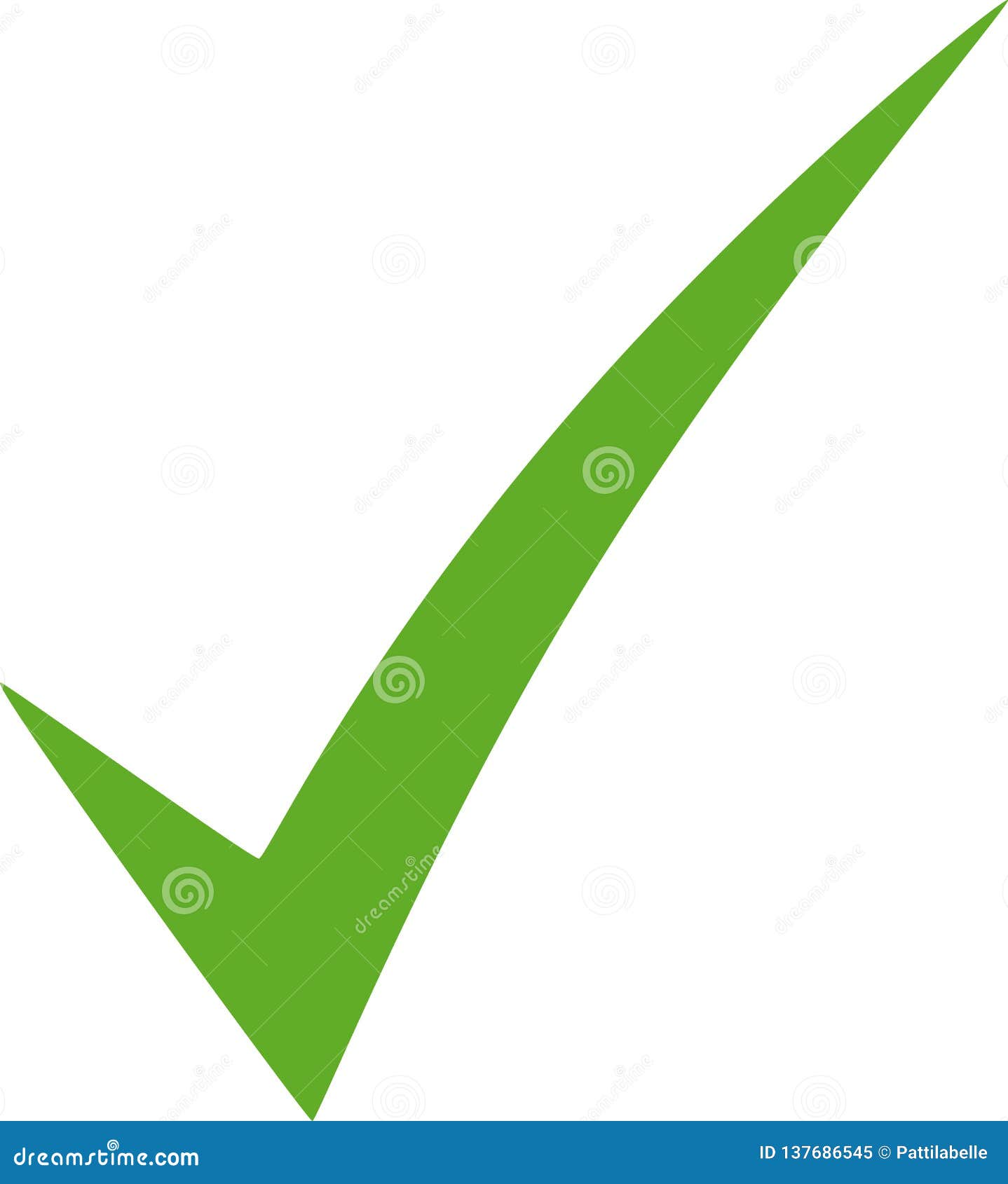 Check Mark Vector Symbol / Icon Stock Vector - Illustration of ...