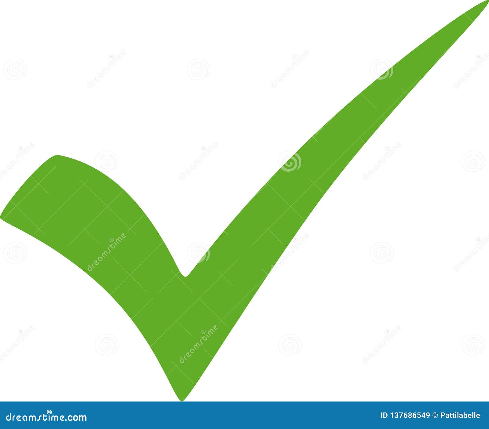 Check Mark Vector Symbol / Icon Stock Vector - Illustration of ...