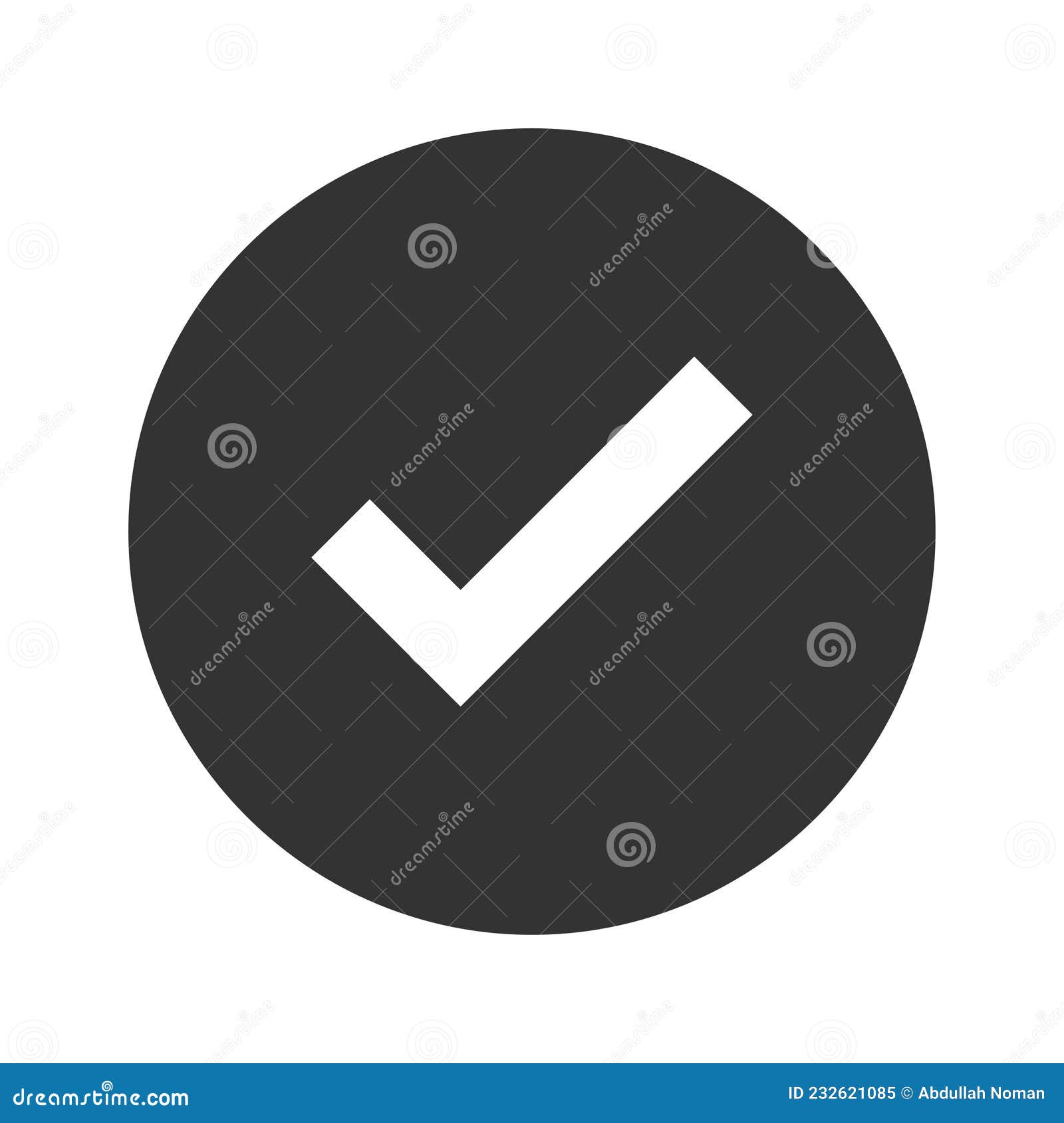 Check mark, verified icon stock vector. Illustration of graphic - 232621085