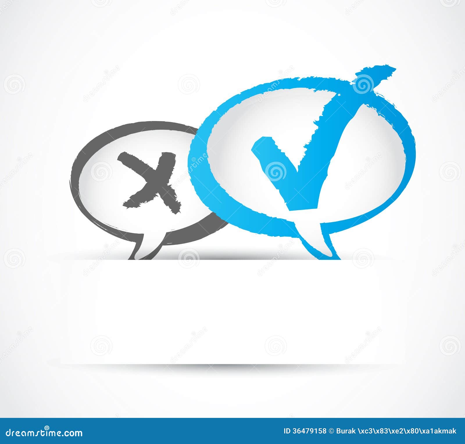 Check mark web banner stock vector. Illustration of form - 36479158